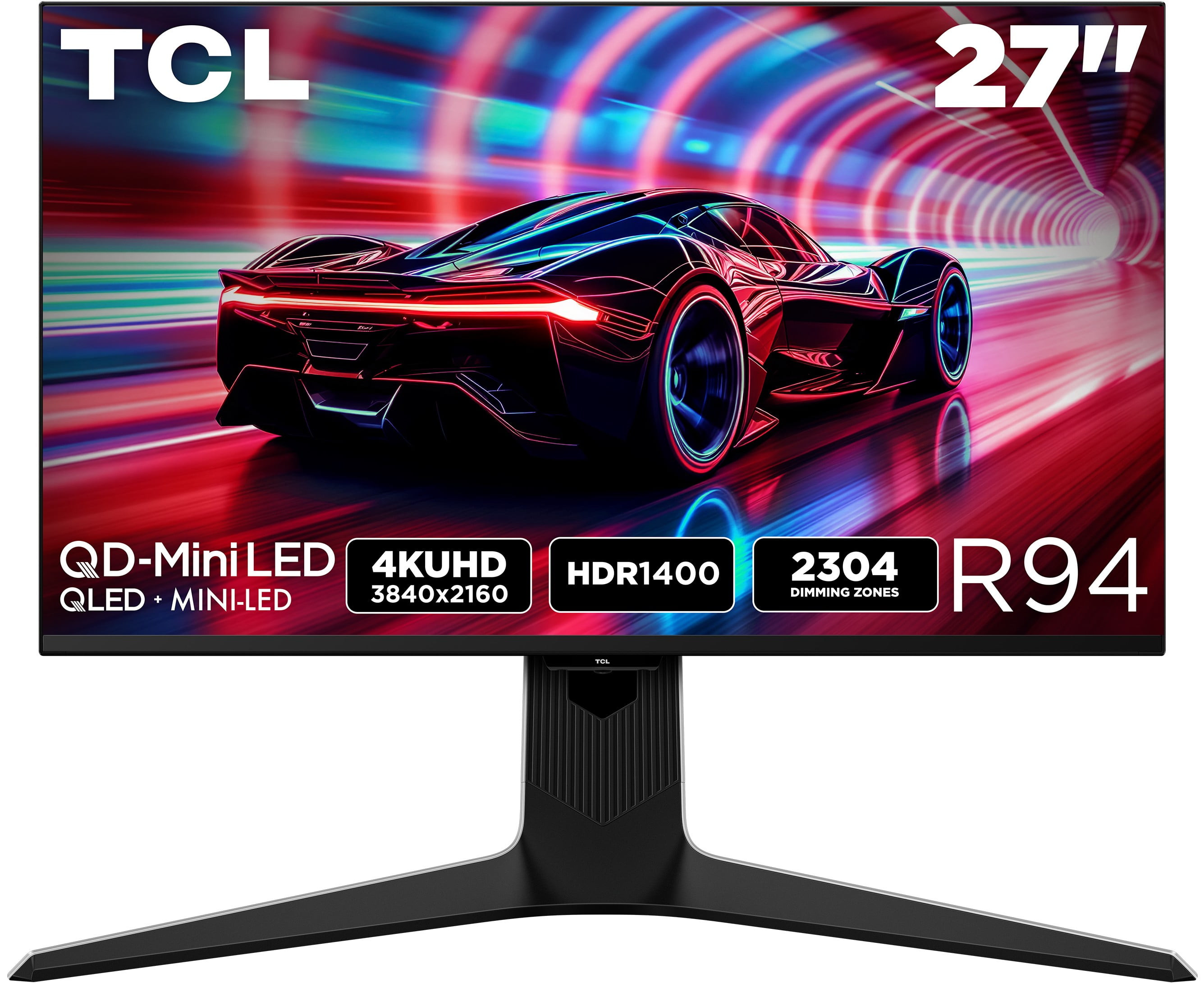 TCL 27” R94 Series 4K UHD HDR QD-Mini LED Gaming Monitor, 165Hz Refresh ...