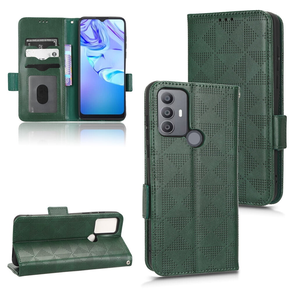 TCL 30 SE Case , Leather Wallet Cover Magnetic Full Body Shockproof ...