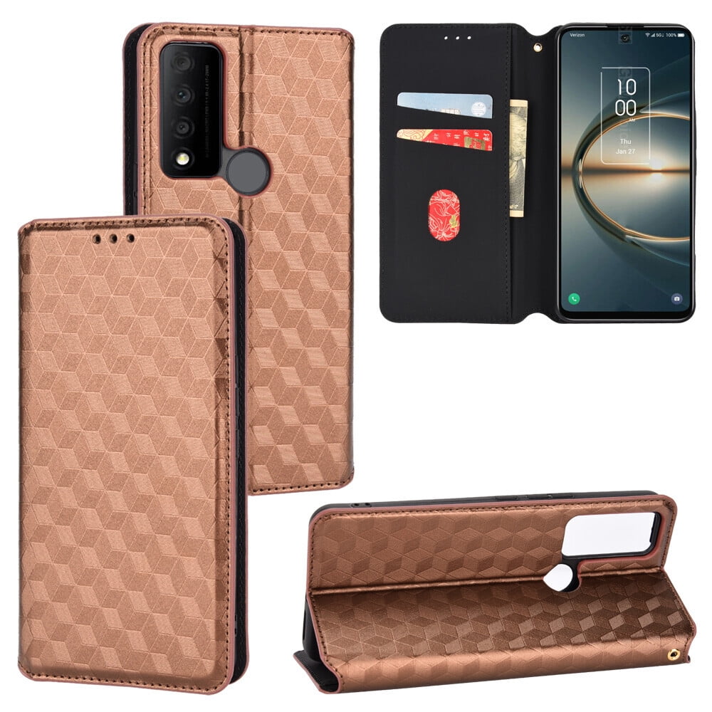 TCL 30 XE 5G Case , Magnetic Wallet PU Leather Flip Cover Card Holde ...
