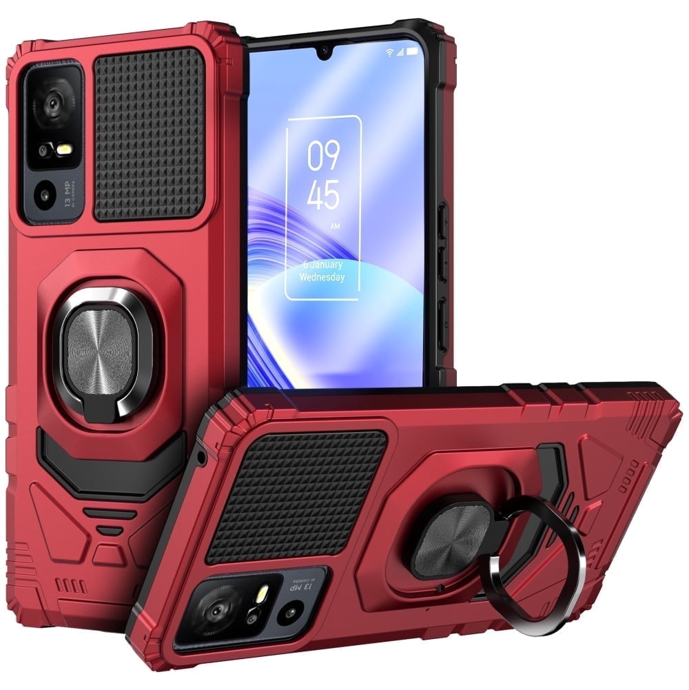 Rome Tech for TCL 40 XE 5G Armor Case - Red - Walmart.com
