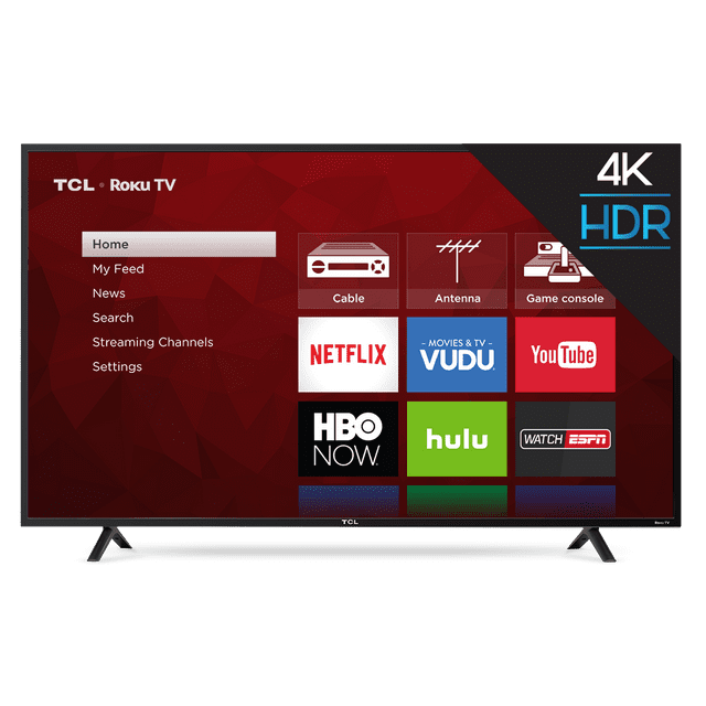 TCL 65" Class 4K (2160P) HDR Roku Smart LED TV (65S401) - Walmart.com