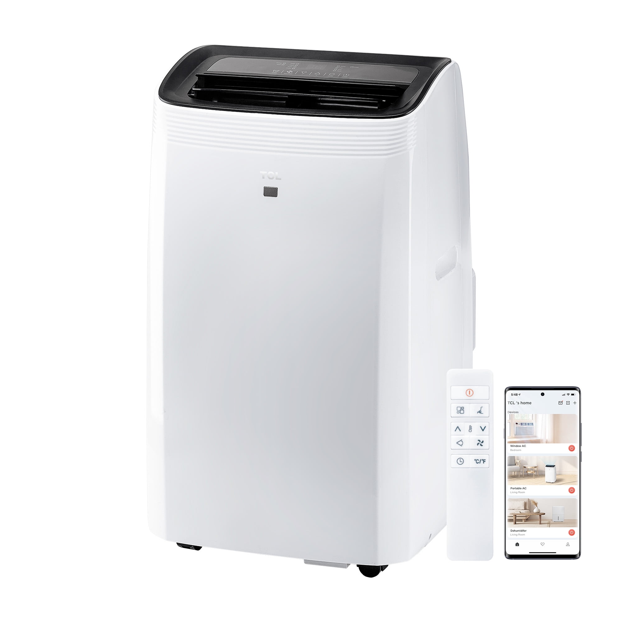 TCL 8,000 BTU 350 sq. ft. Smart Portable Air Conditioner with Fan ...