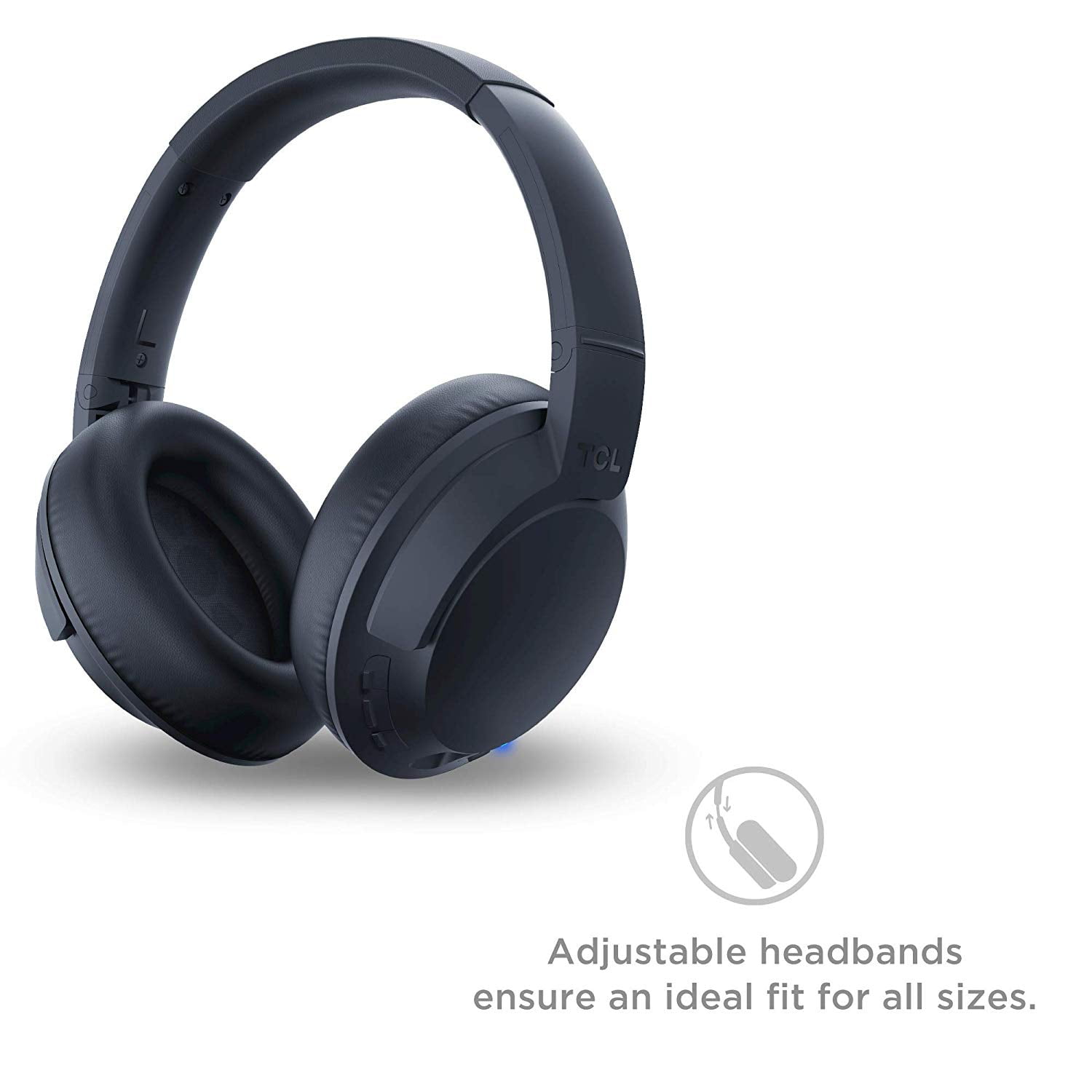 TCL Midnight Blue On-Ear Sound Isolating Hi-Res Wireless Headphones ...