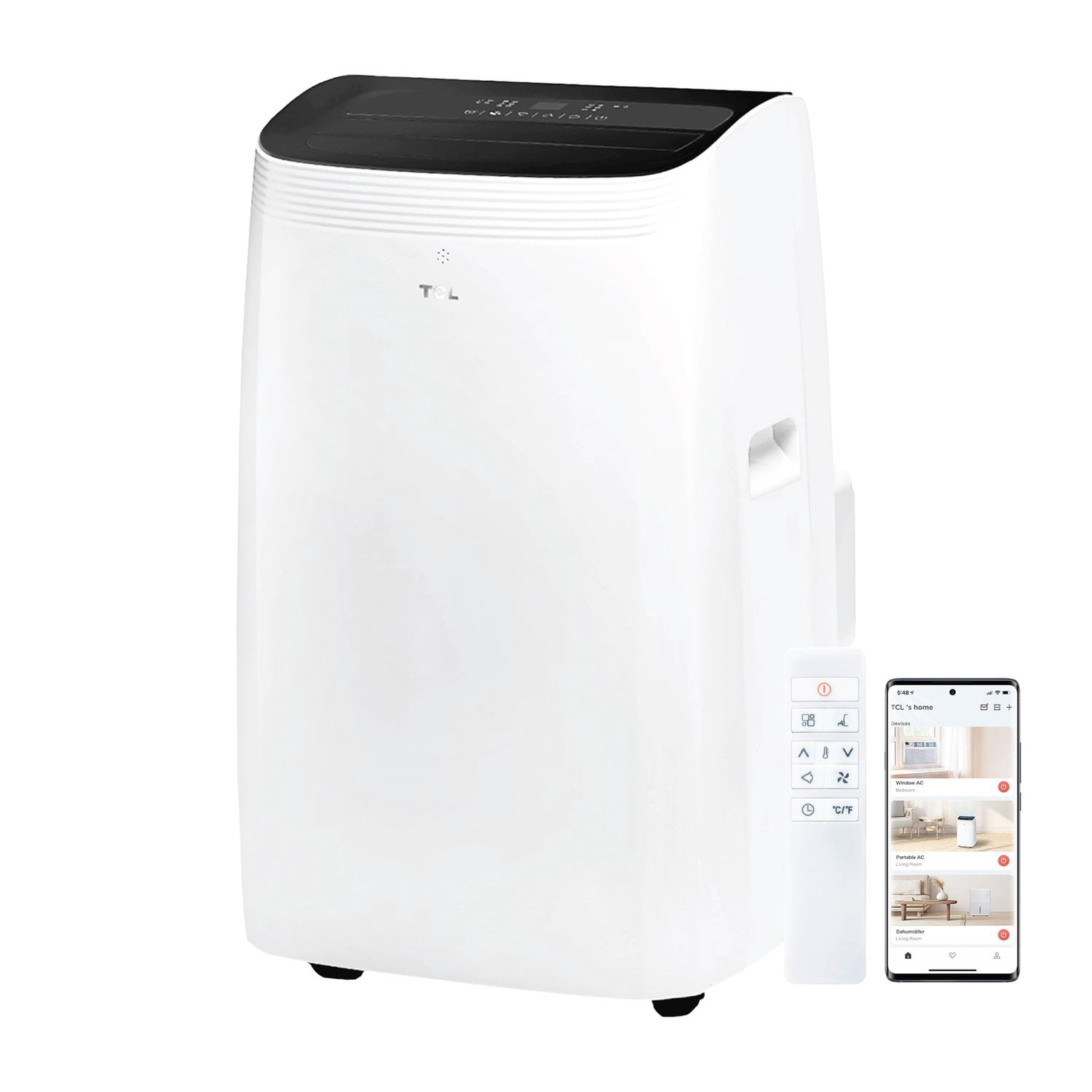 TCL Q-Series 10,000 BTU (14,000 BTU) Portable Inverter Air Conditioner ...