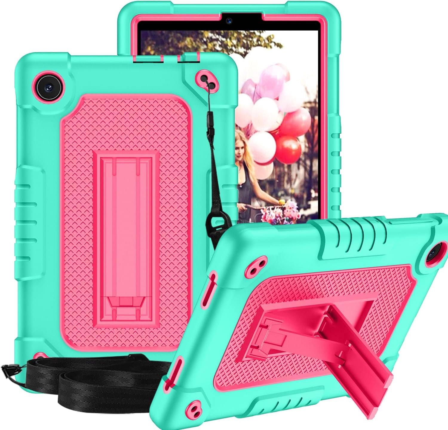 for TCL Tab 8 V/Tab 8 SE (6048E) Tablet Case Soft Silicone Rubber Heavy ...