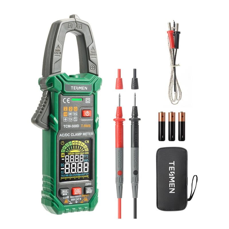 TCM-300D Smart Clamp Meter, 6000 Counts, Smart Measurement, Auto ...