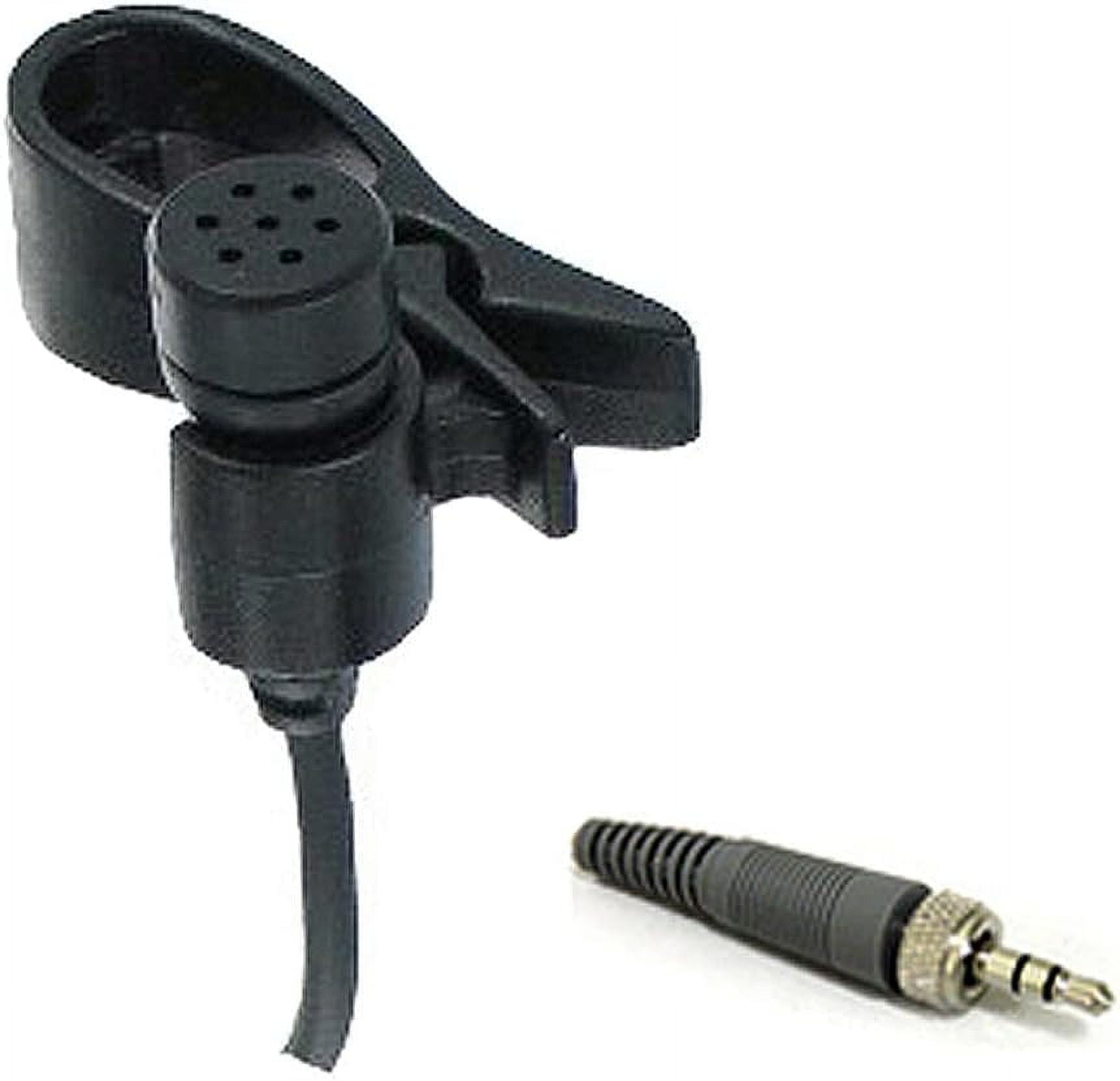 TCM141 Lapel Tie Clip Microphone Black Color, w 3.5mm Locking Plug for ...