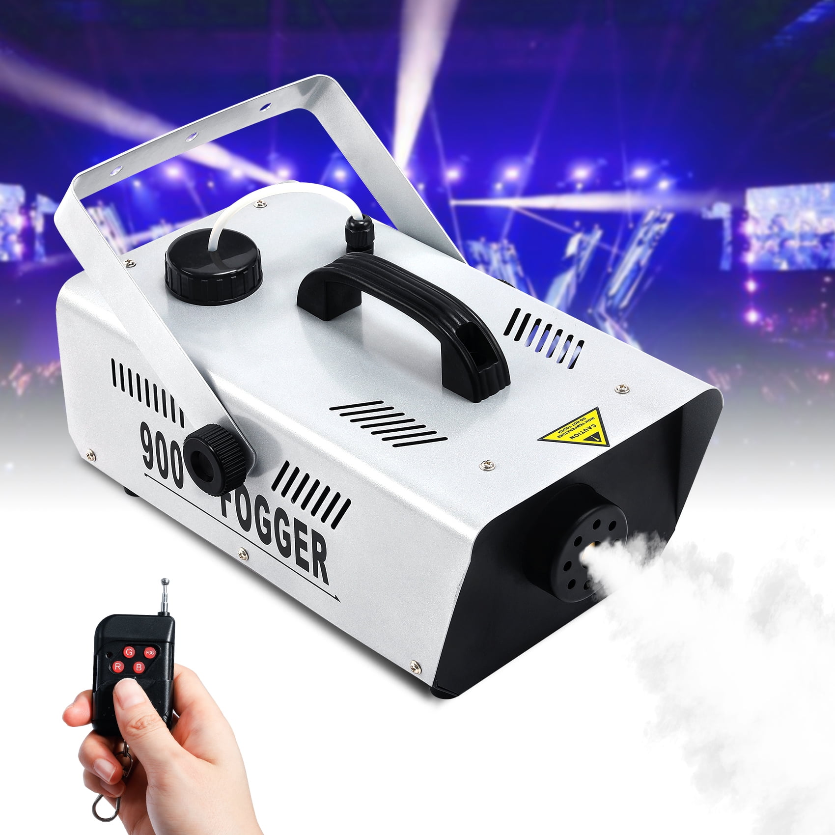 TCFUNDY 900W Fog Machine 5000cu.ft/min Fogger Smoke Maker with Wireless Remote Controller ...