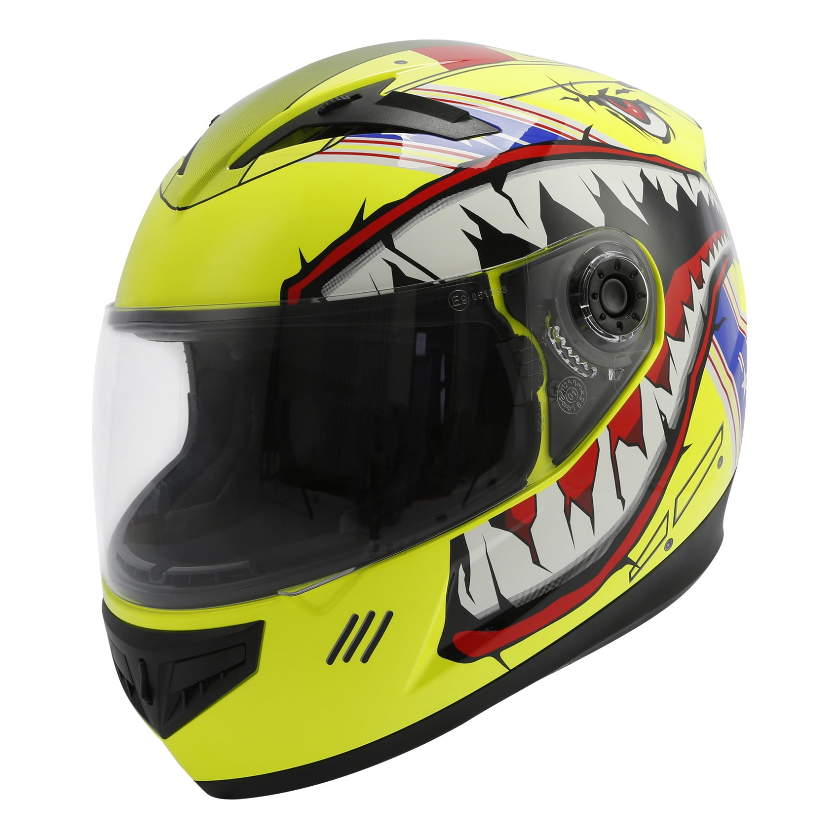 TCMT DOT Full Face Helmet for Kids & Youth Flip Up Visor for Motorcycle ...