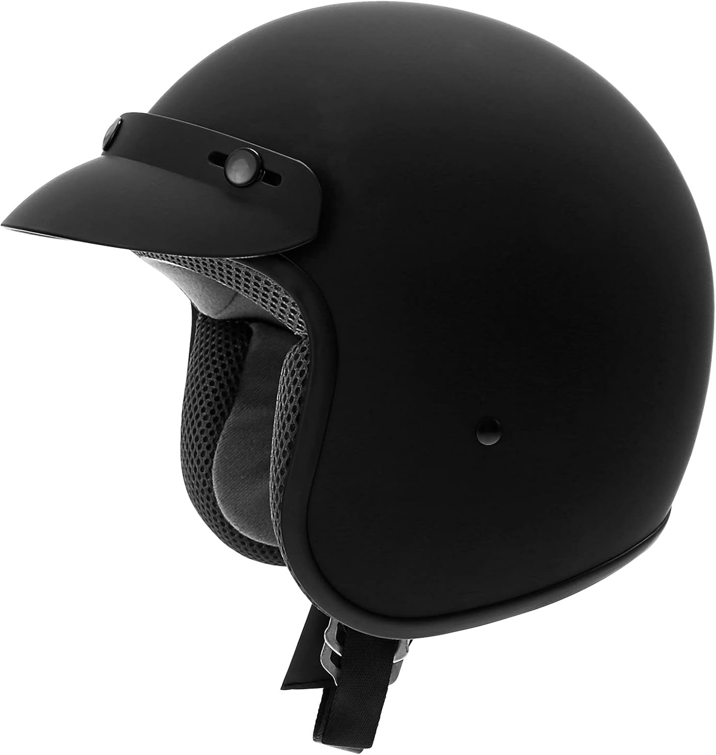 TCMT Dot 3/4 Open Face Adult for Scooter Moped Cruiser Cafe Racer Retro ...