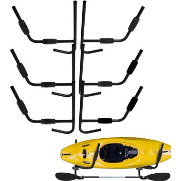 Indoor-Outdoor Swivel Kayak Wall Rack | Foldable Wall Mount | Holds 100 ...