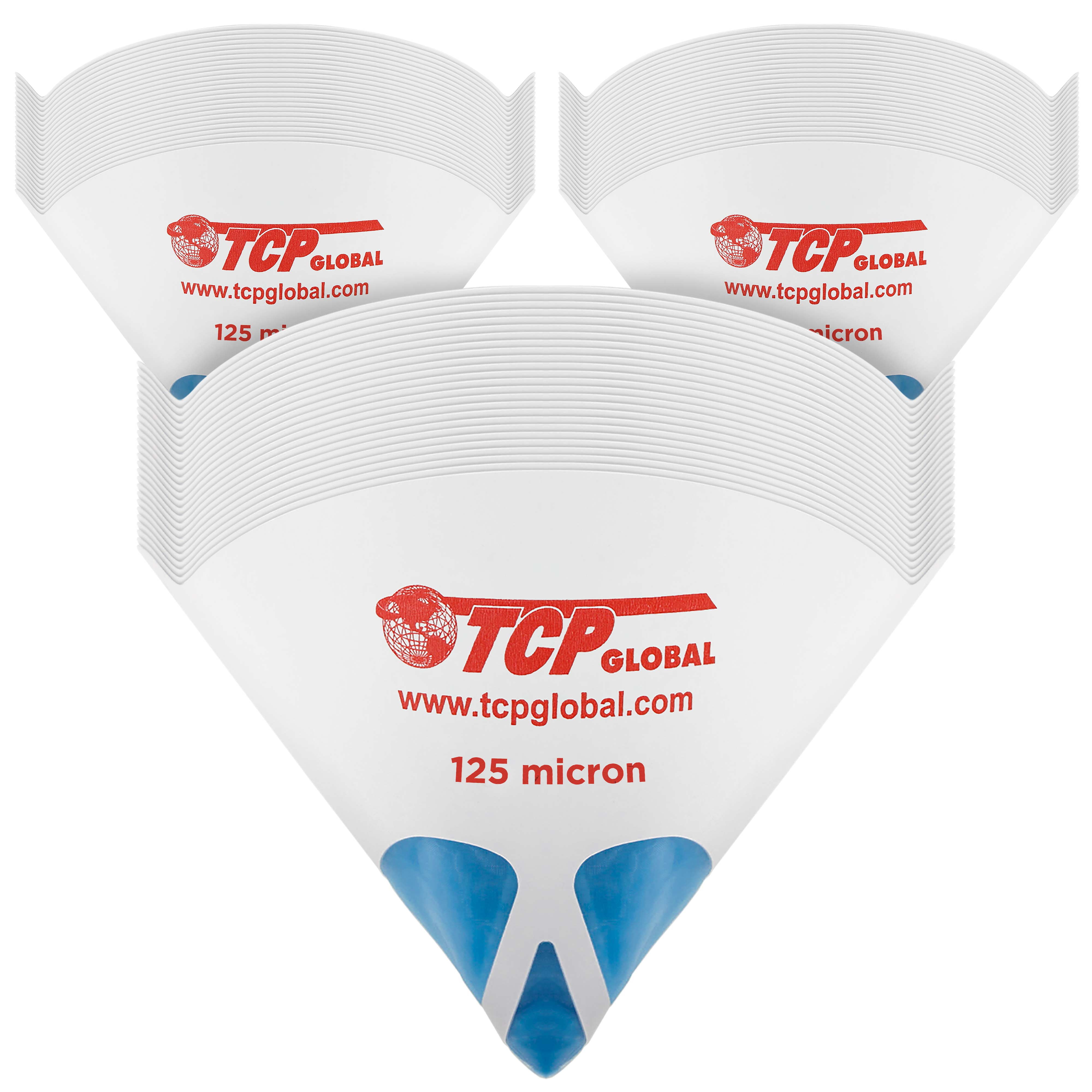 TCP Global 250 Pack of Paint Strainers with Ultra-Fine 125 Micron ...