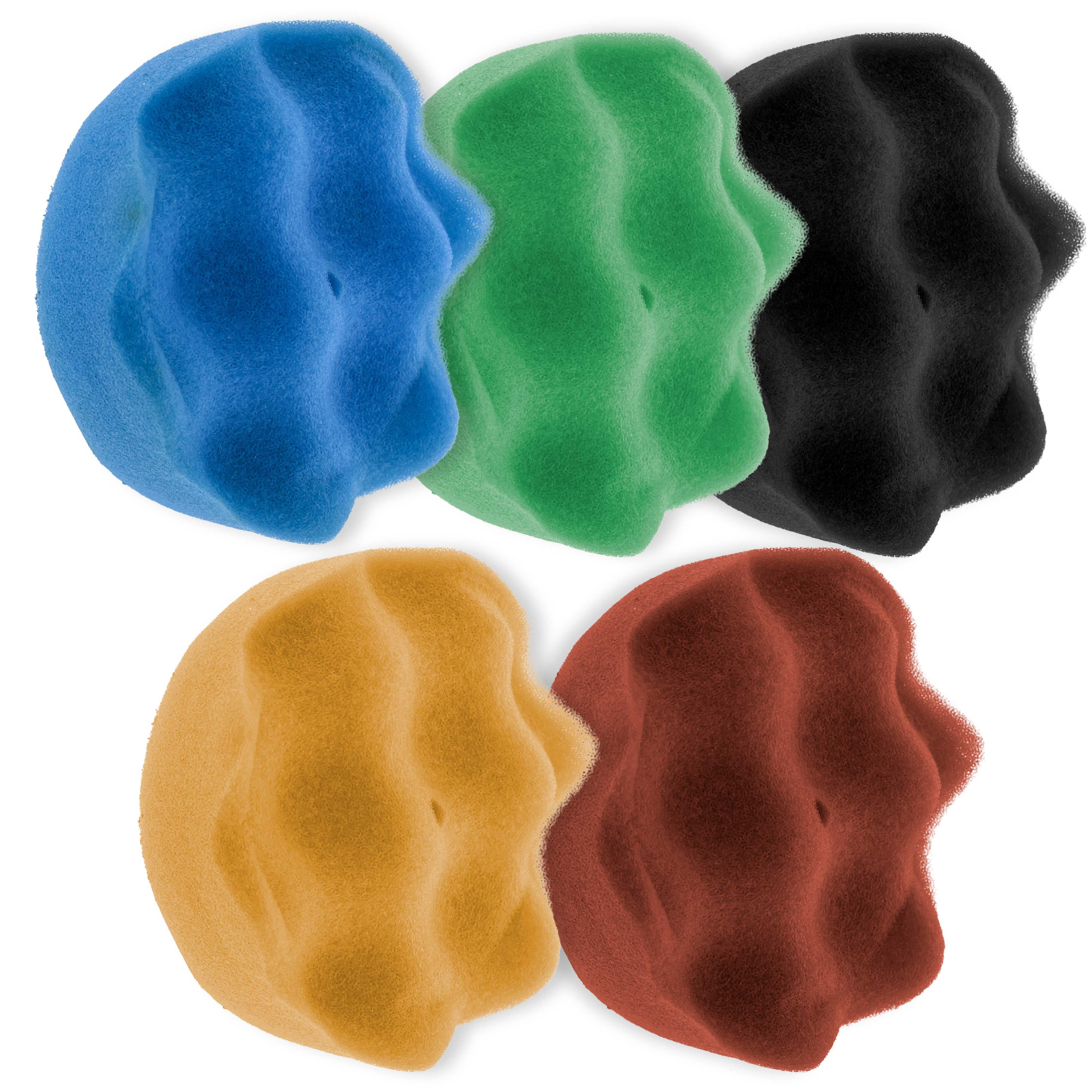 TCP Global Professional 3" Waffle Foam Buffing & Polishing Pads, 5 Pad ...