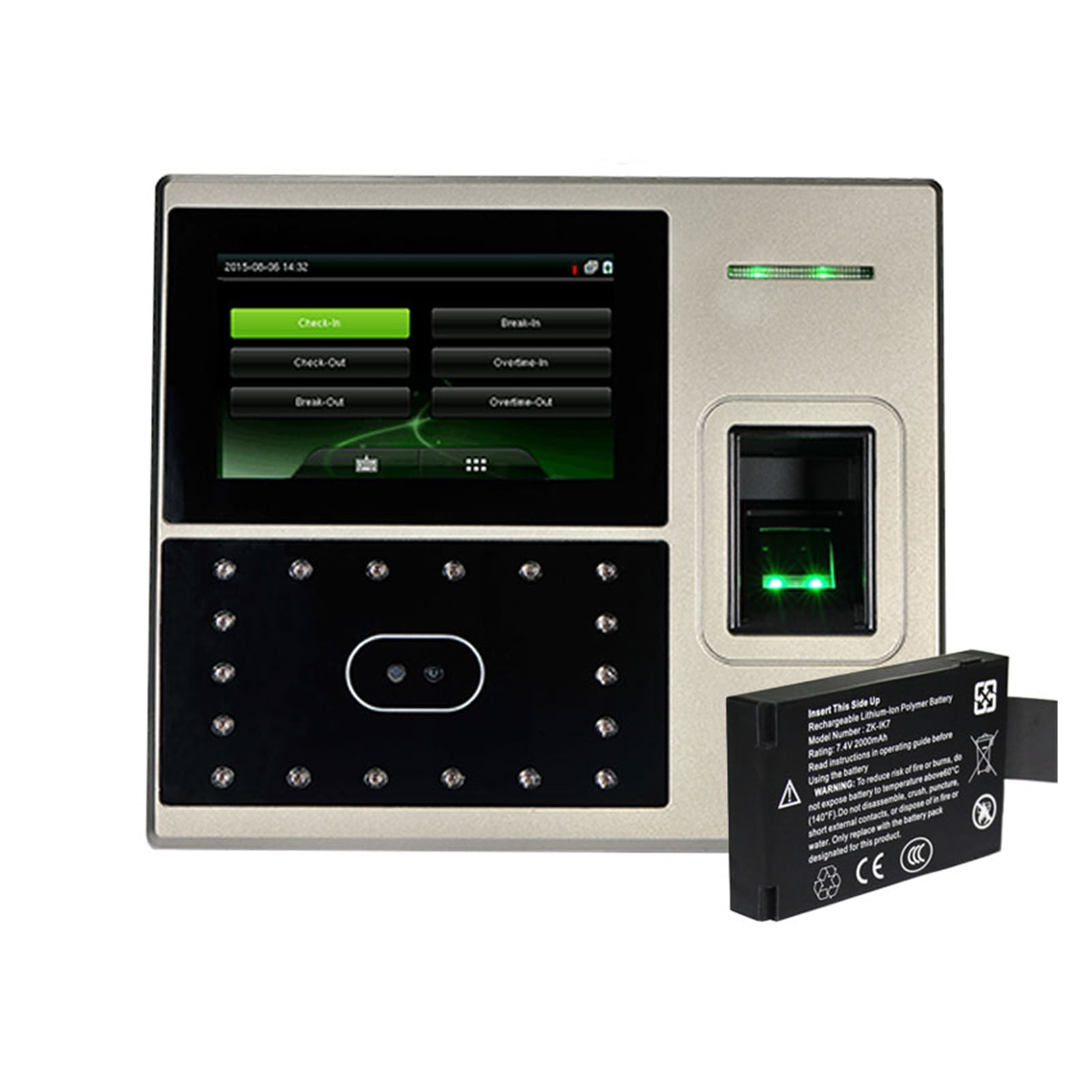 TCP/IP Biometric Fingerprint Face Facial Time Attendance Door Access Control Time Clock Time ...