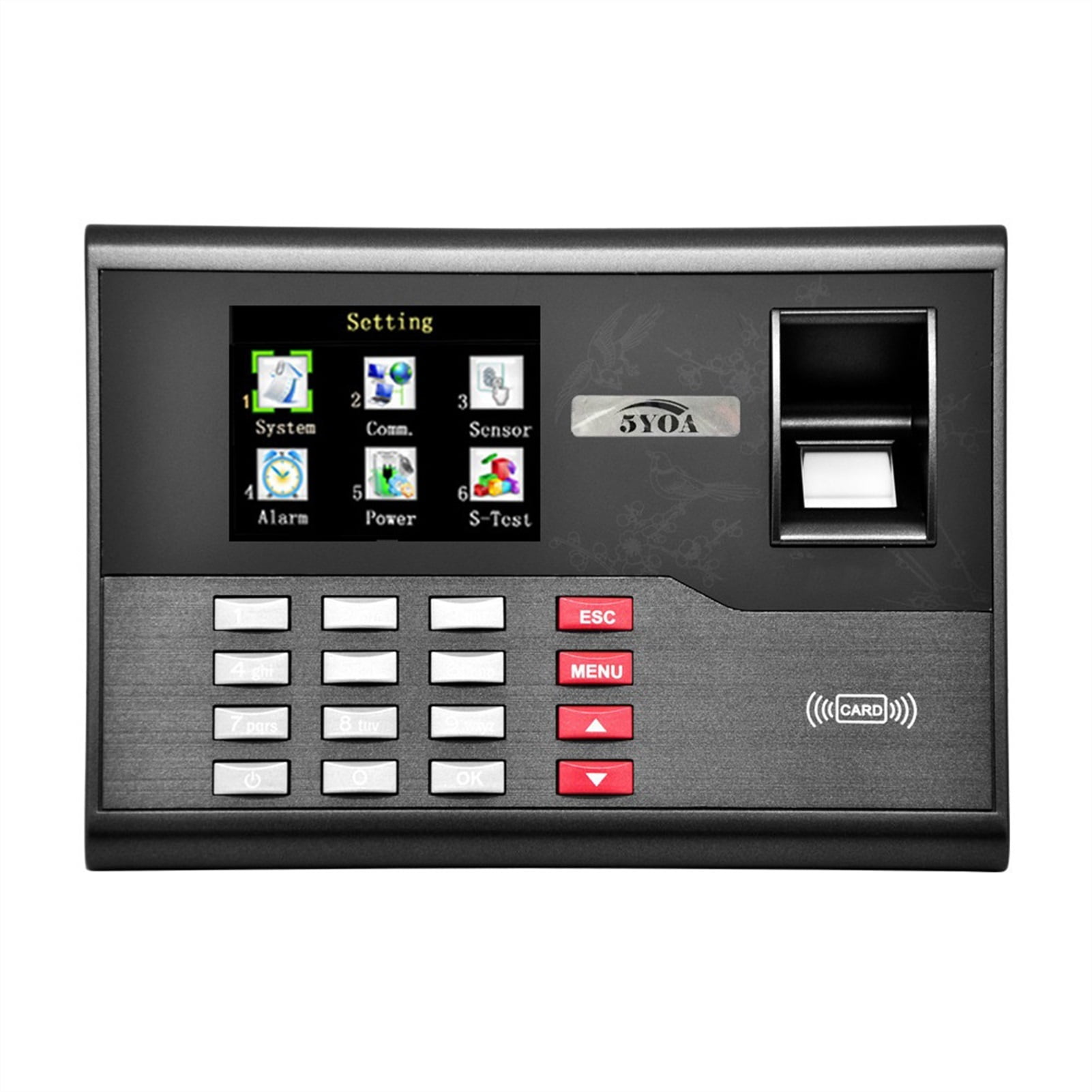 TCP IP Biometric Fingerprint Time Attendance Clock Recorder Employee ...