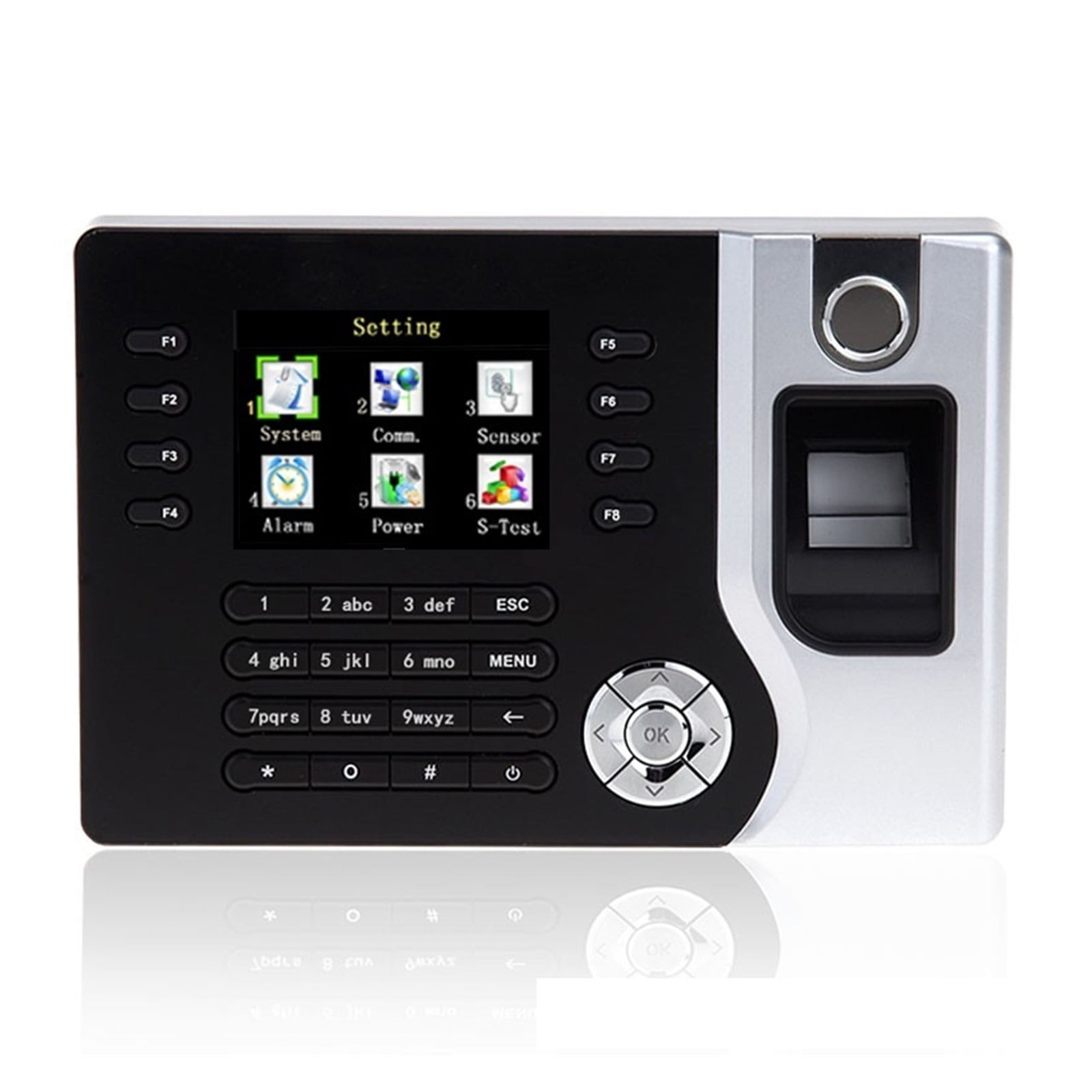 TCP IP Biometric Fingerprint Time Attendance Recognition Device Clock ...