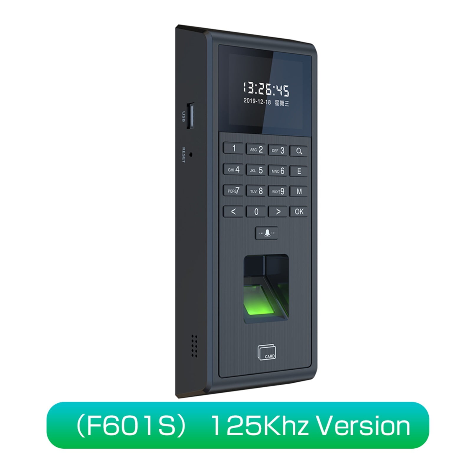 TCP/IP Fingerprint Time Attendance Machine RFID 125KHZ for Smart Door Access Control System Kit ...