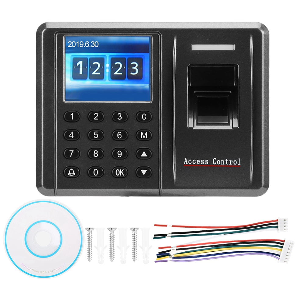 TCP IP LCD Fingerprint Attendance 125Khz RFID Card Reader Access ...