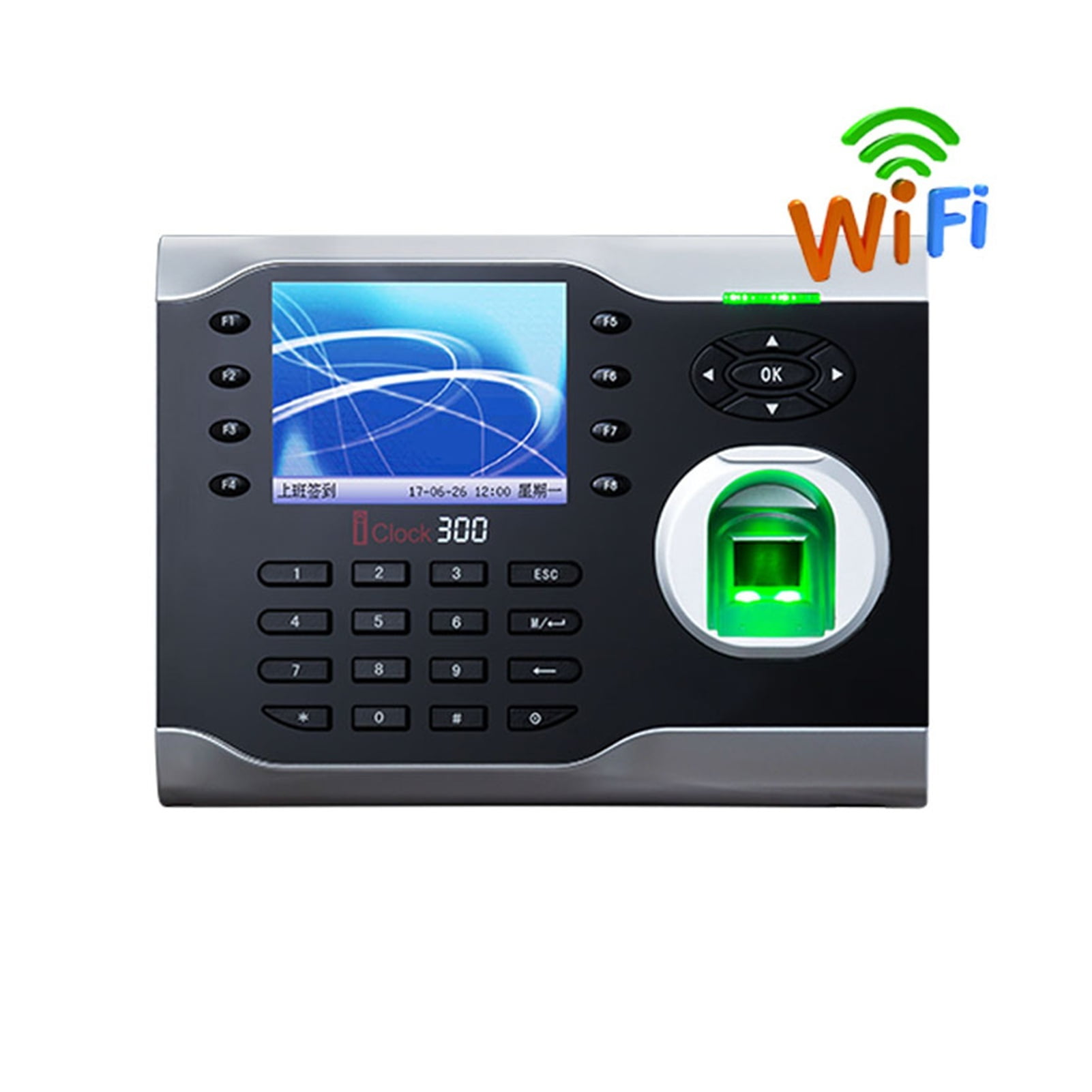 TCP/IP USB Biometric Fingerprint Time Clock Office Attendance System ...