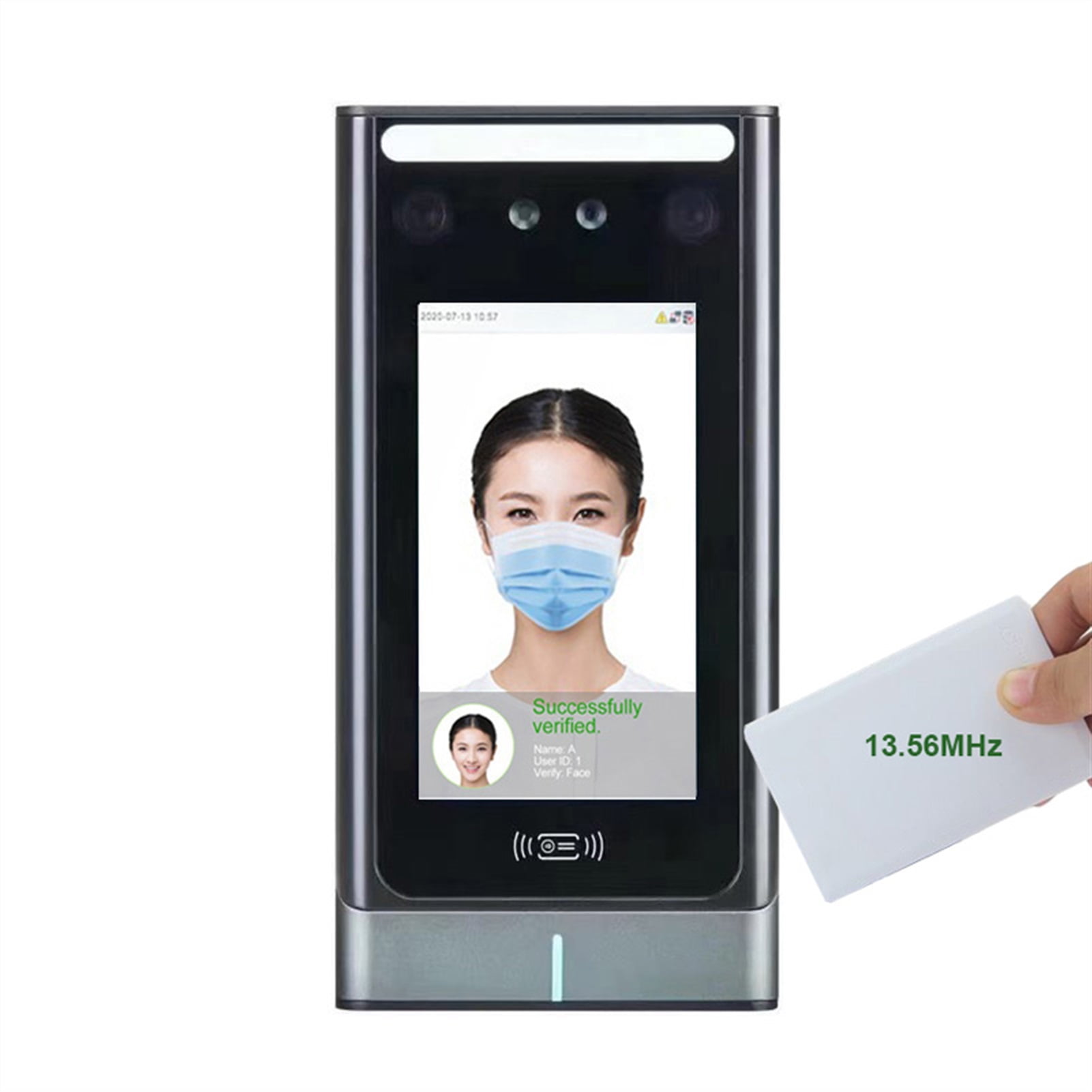 TCP/IP Visible Light Palm Face Facial Recognition Time Attendance Terminal RFID Card Door Access ...