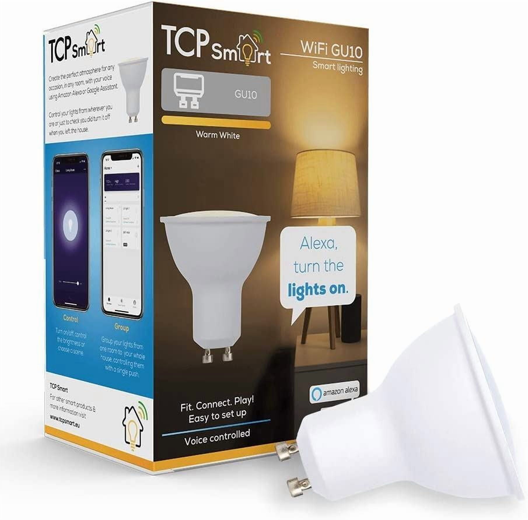 TCP Warm White GU10 Wifi Smart Led Bulb - LGU35OWW2527 - Walmart.com