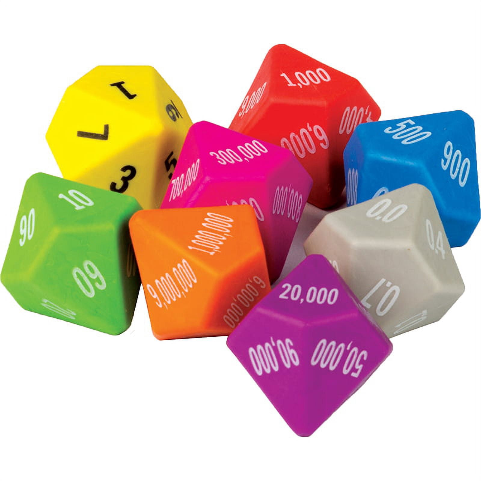 PLACE VALUE DICE 8PK - Walmart.com