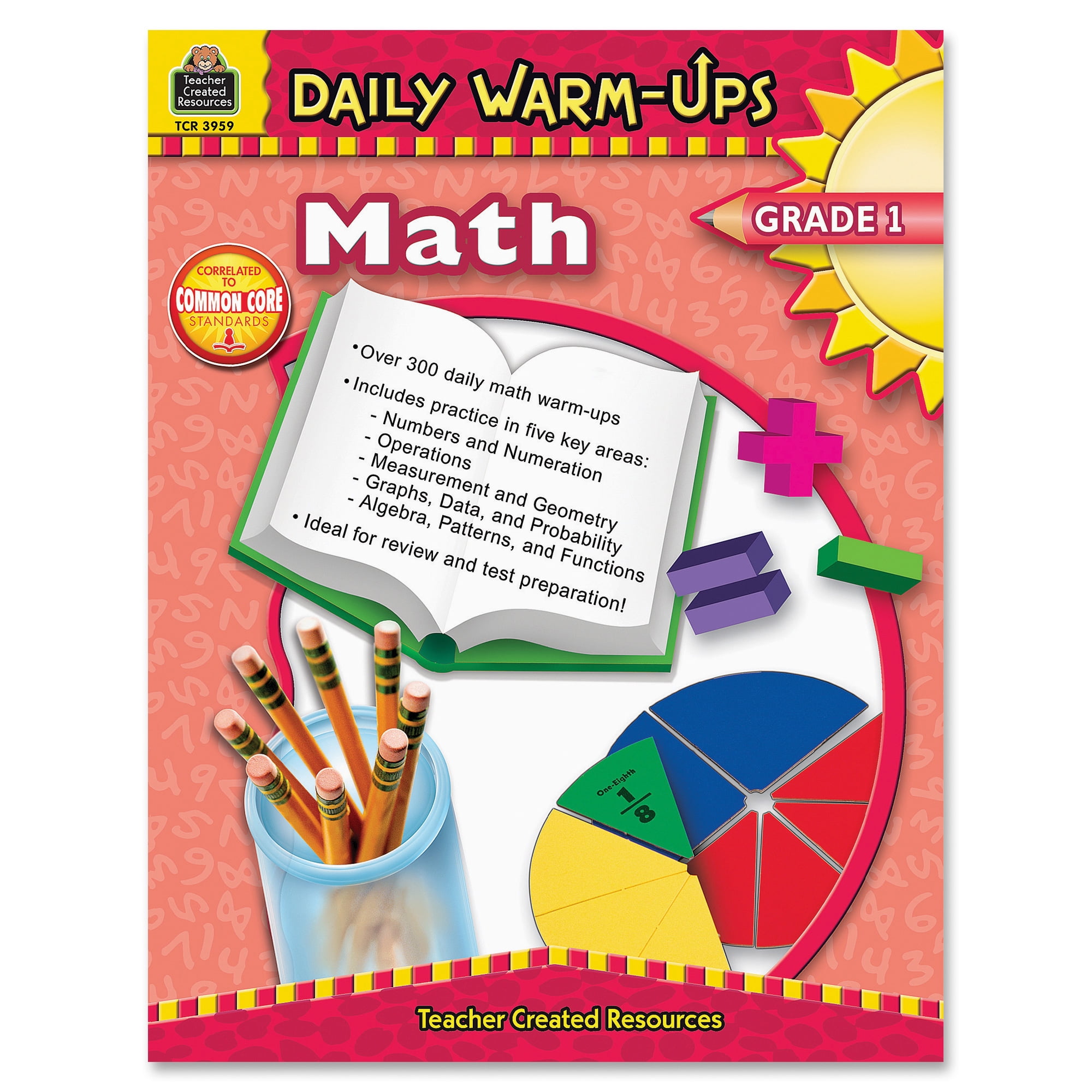 Teacher Created Resources Gr 1 Math Daily Warm-Ups Book Education ...