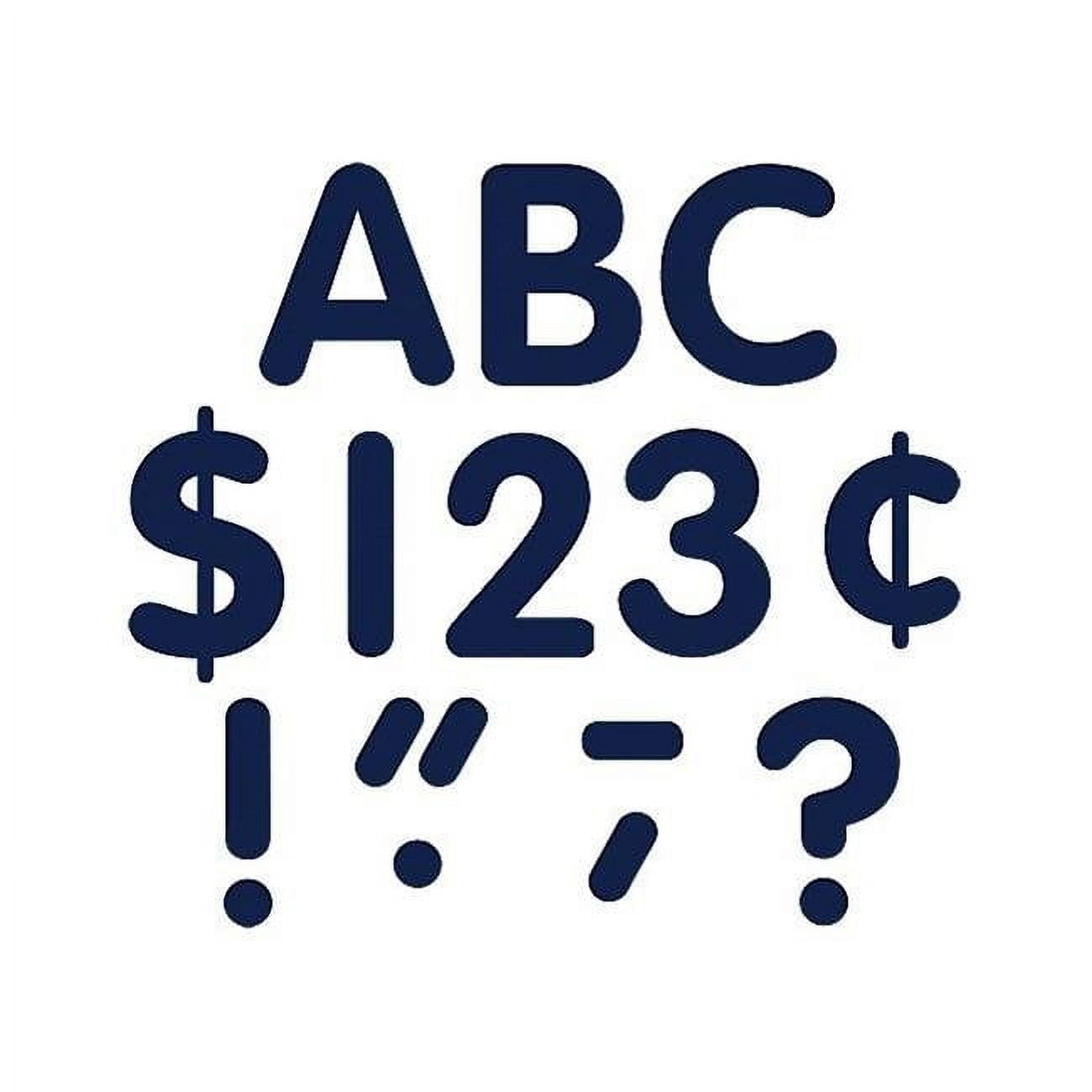 TCR5387 - Classic Font 4" Uppercase Letters, Navy Blue by Teacher ...