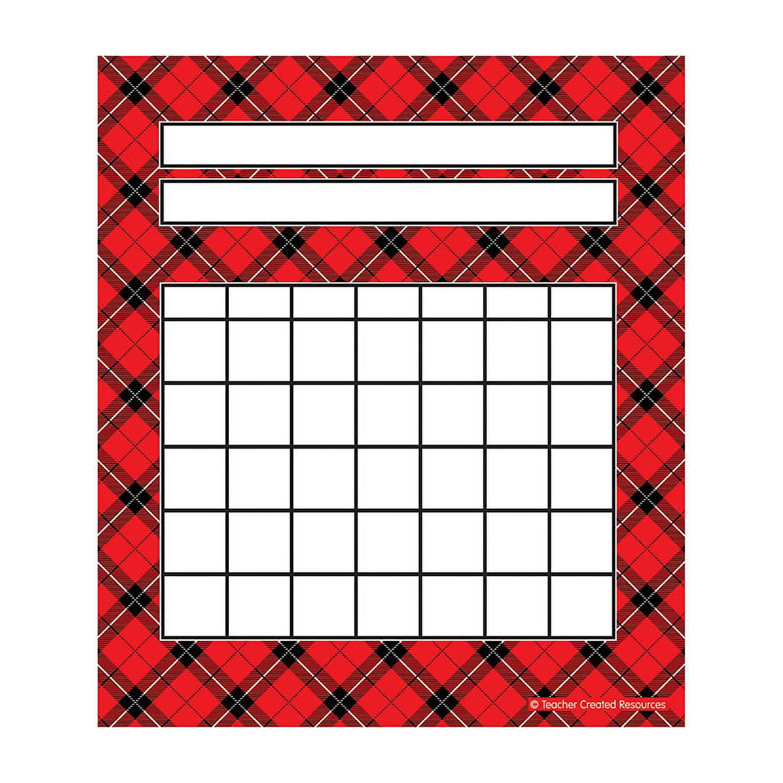 TCR5696 - Red Plaid Incentive Charts by Teacher Created Resources ...