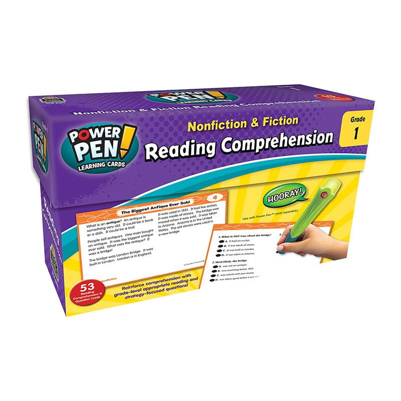 TCR6183 - Power Pen? Learning Cards: Nonfiction & Fiction Reading Comprehension (Gr. 1) by ...