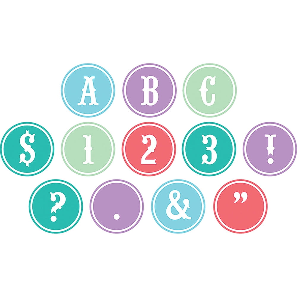 TCR77171 - Shabby Chic Circle Letters by Teacher Created Resources ...