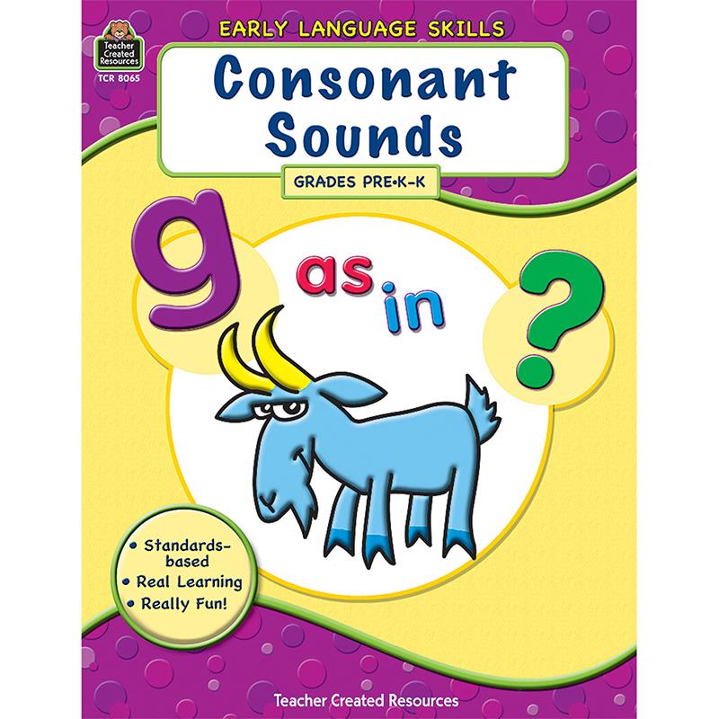TCR8065 - Early Language Skills Consonant Sounds Gr Pk-K by Teacher ...