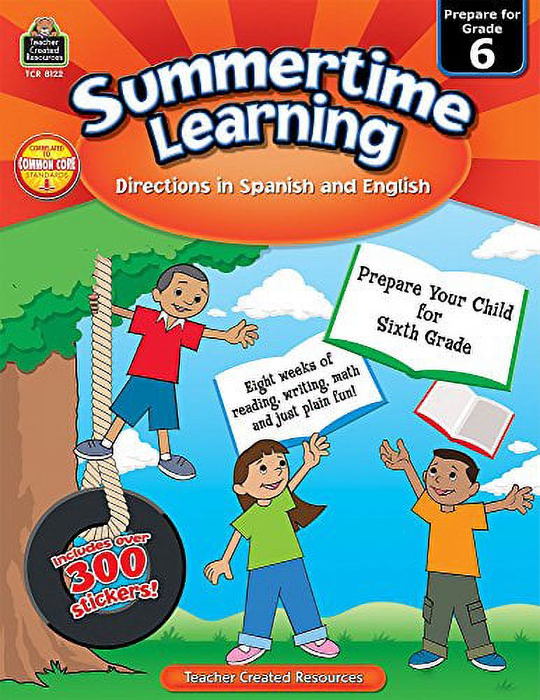 Summertime Learning Grd 6 - Spanish Directions [TCR8122] - Walmart.com