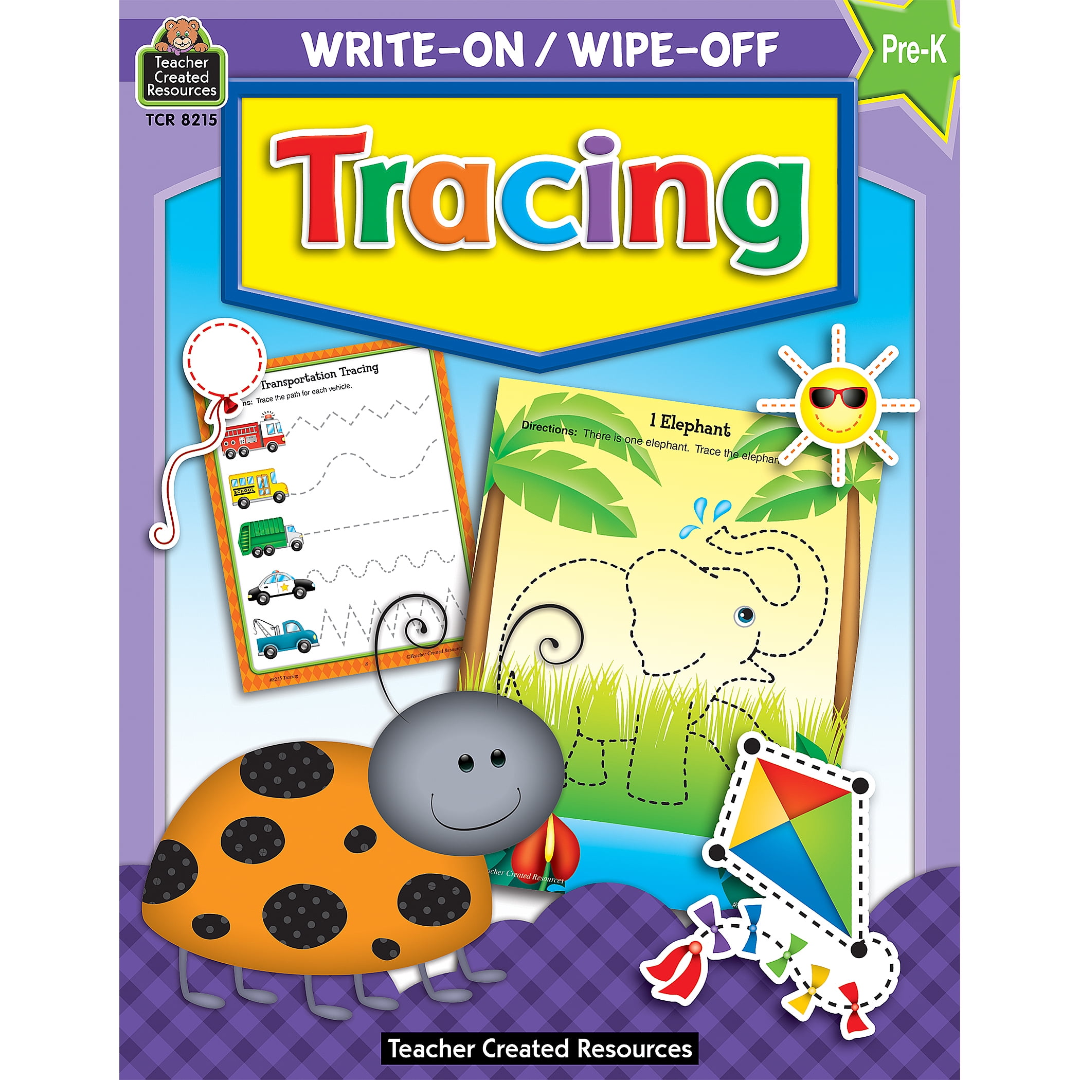 Tracing Write-On Wipe-Off Book [TCR8215] - Walmart.com