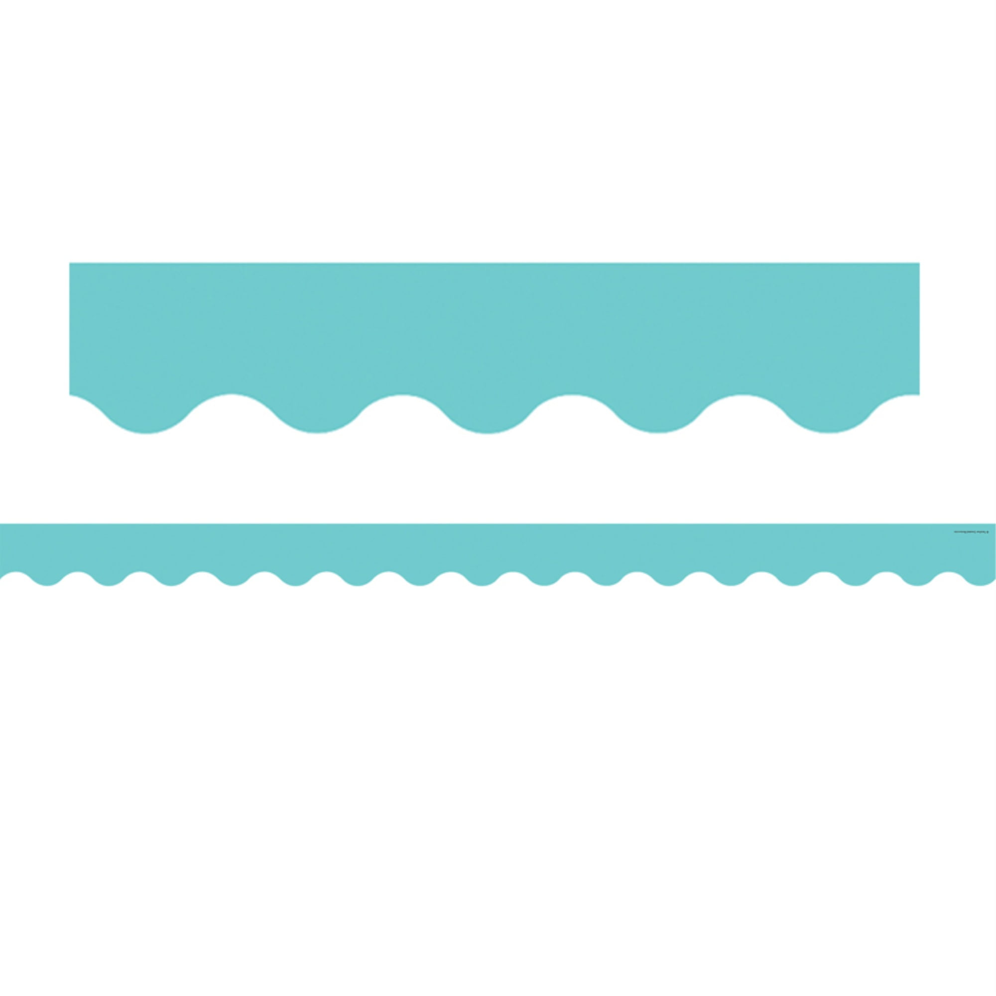 Light Turquoise Scalloped Border Trim [TCR8736] - Walmart.com