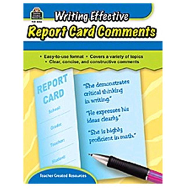 TCR8856 - Writing Effective Report Card Comments Book by Teacher ...