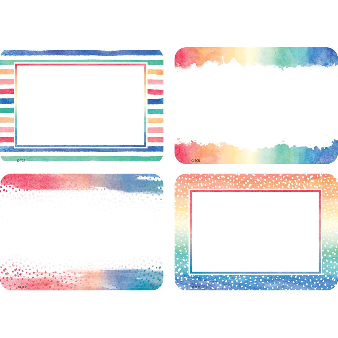 TCR8968 - Watercolor Name Tags/Labels by Teacher Created Resources ...