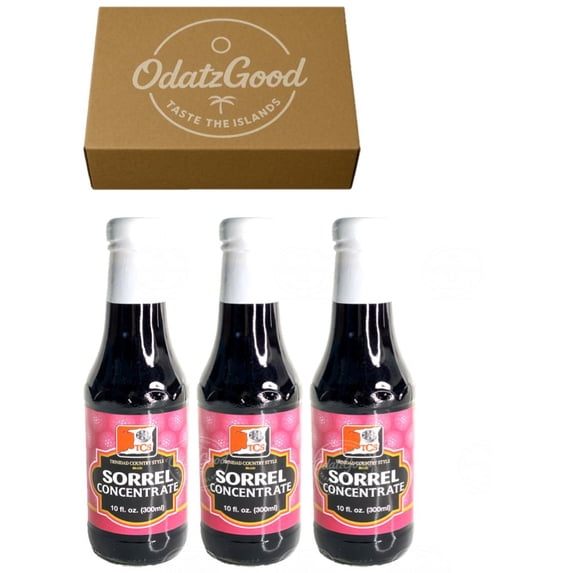 TCS Sorrel Concentrate 10oz (300ml) 3-Pack – Curated & Packaged by ...