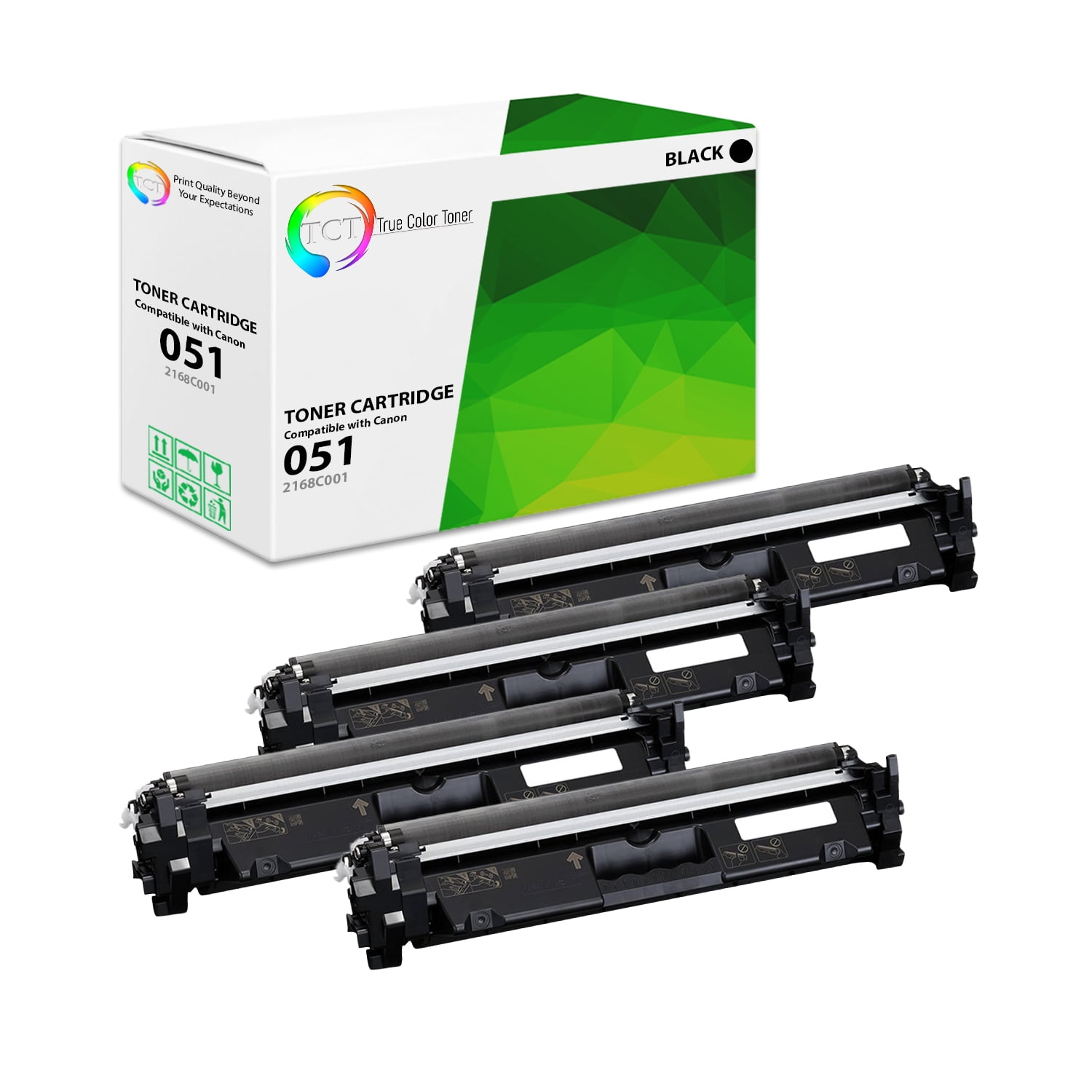 TCT 051 Toner Cartridge 4 Pack - Premium Compatible Replacement for ...