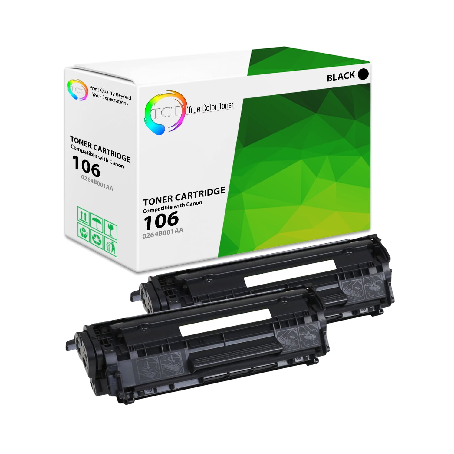 TCT 106 Toner Cartridge 2 Pack - Premium Compatible Replacement for ...