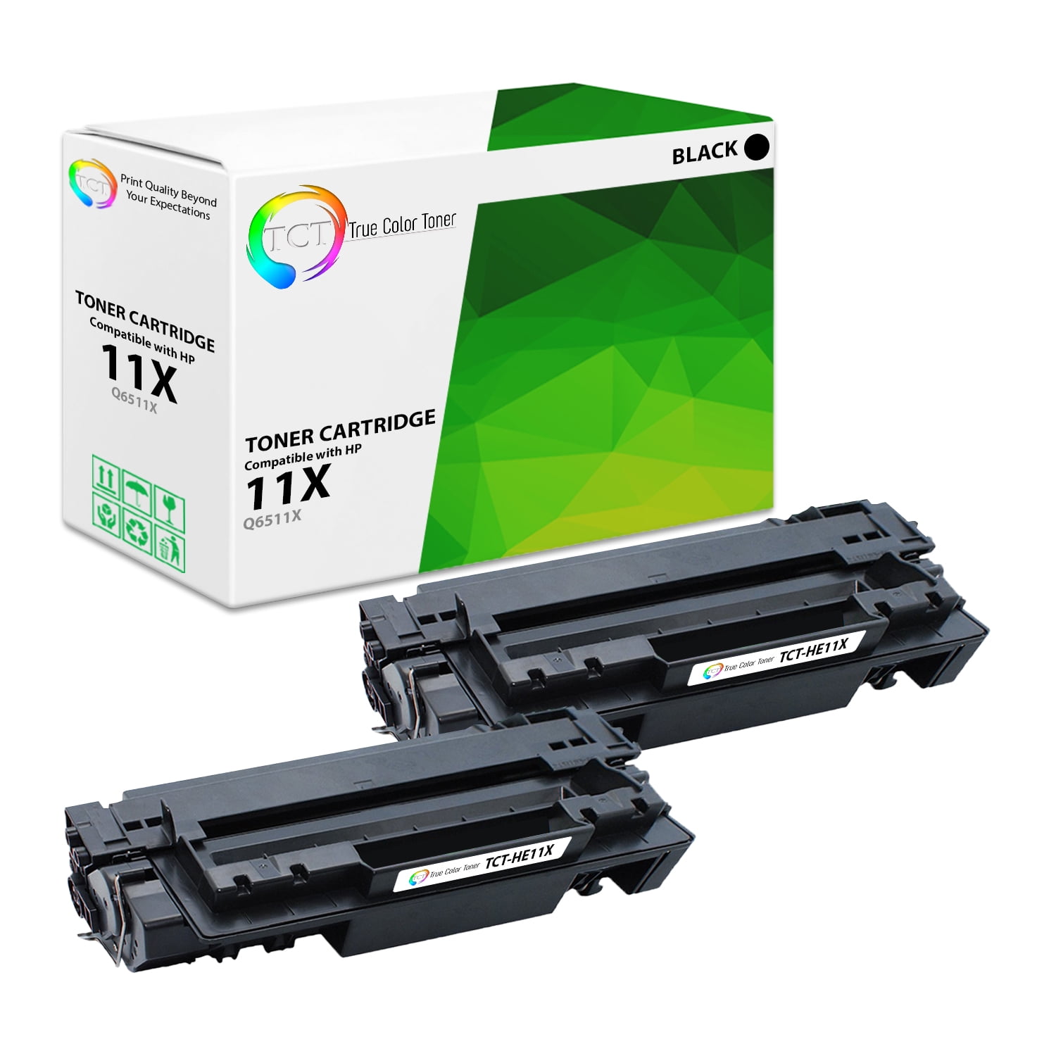 TCT 11X Toner Cartridge 2 Pack - Premium Compatible Replacement for 11X ...