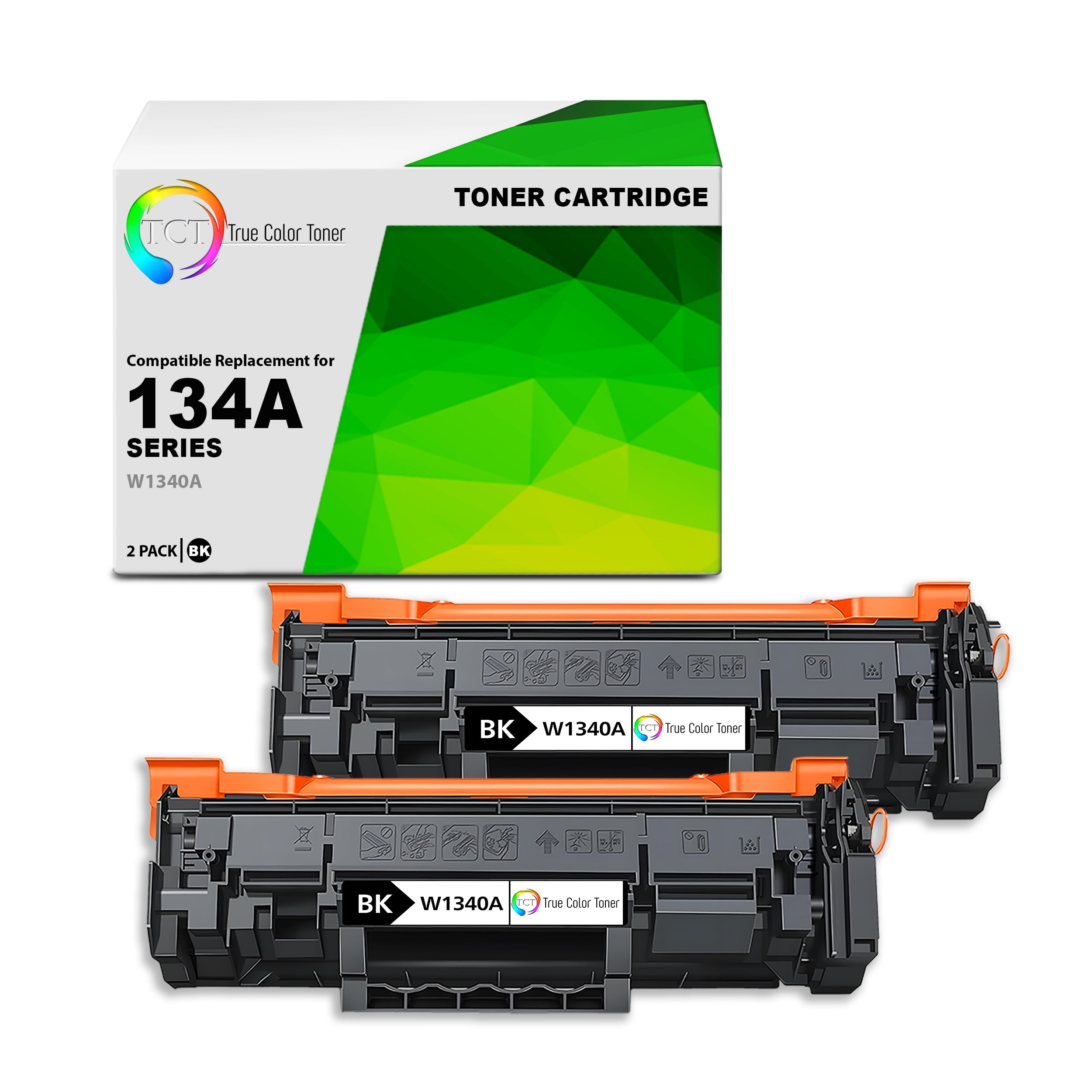 TCT 134A Toner Cartridge 2 Pack - Premium Compatible Replacement for HP ...