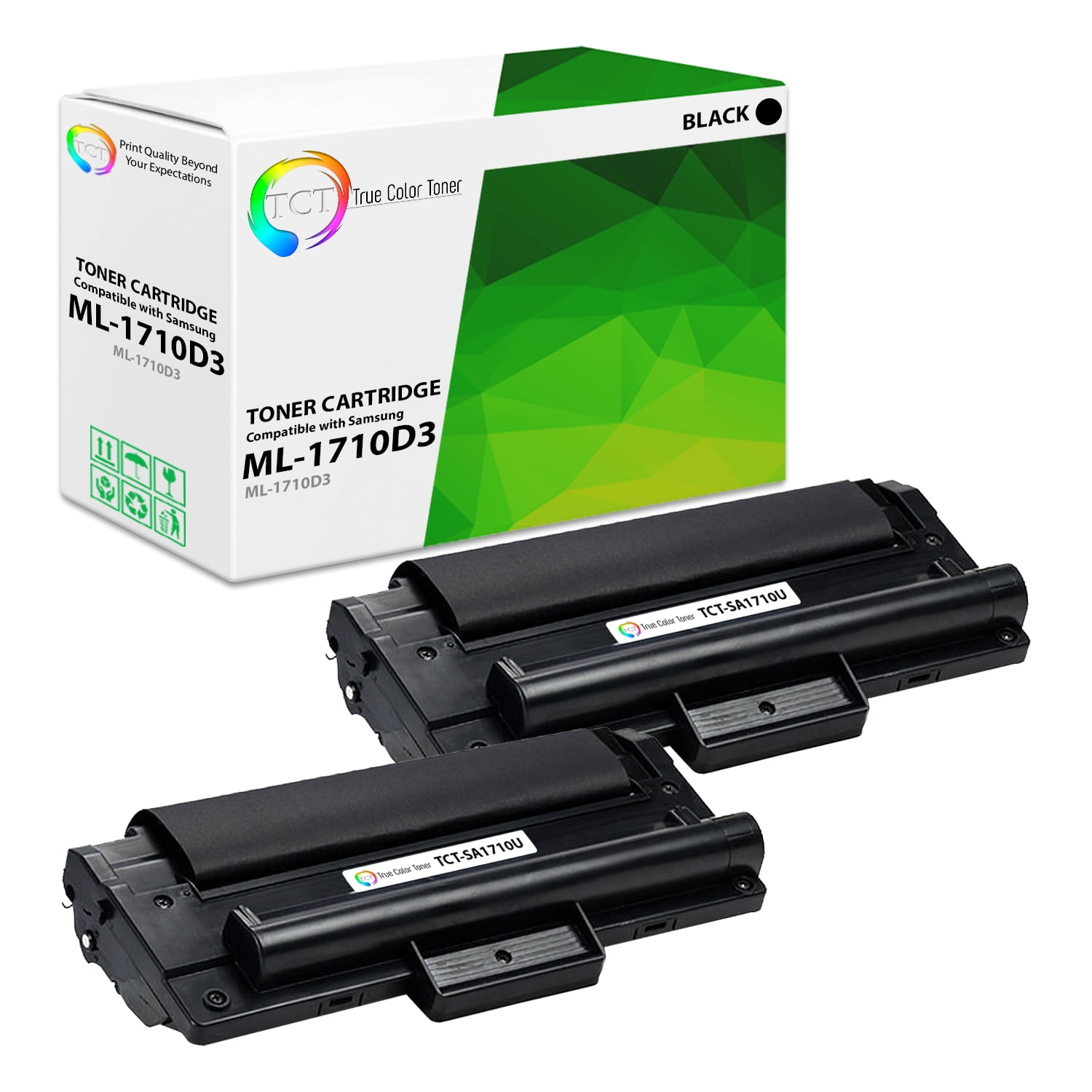 TCT 1710D3 Toner Cartridge 2 Pack - Premium Compatible Replacement for ...