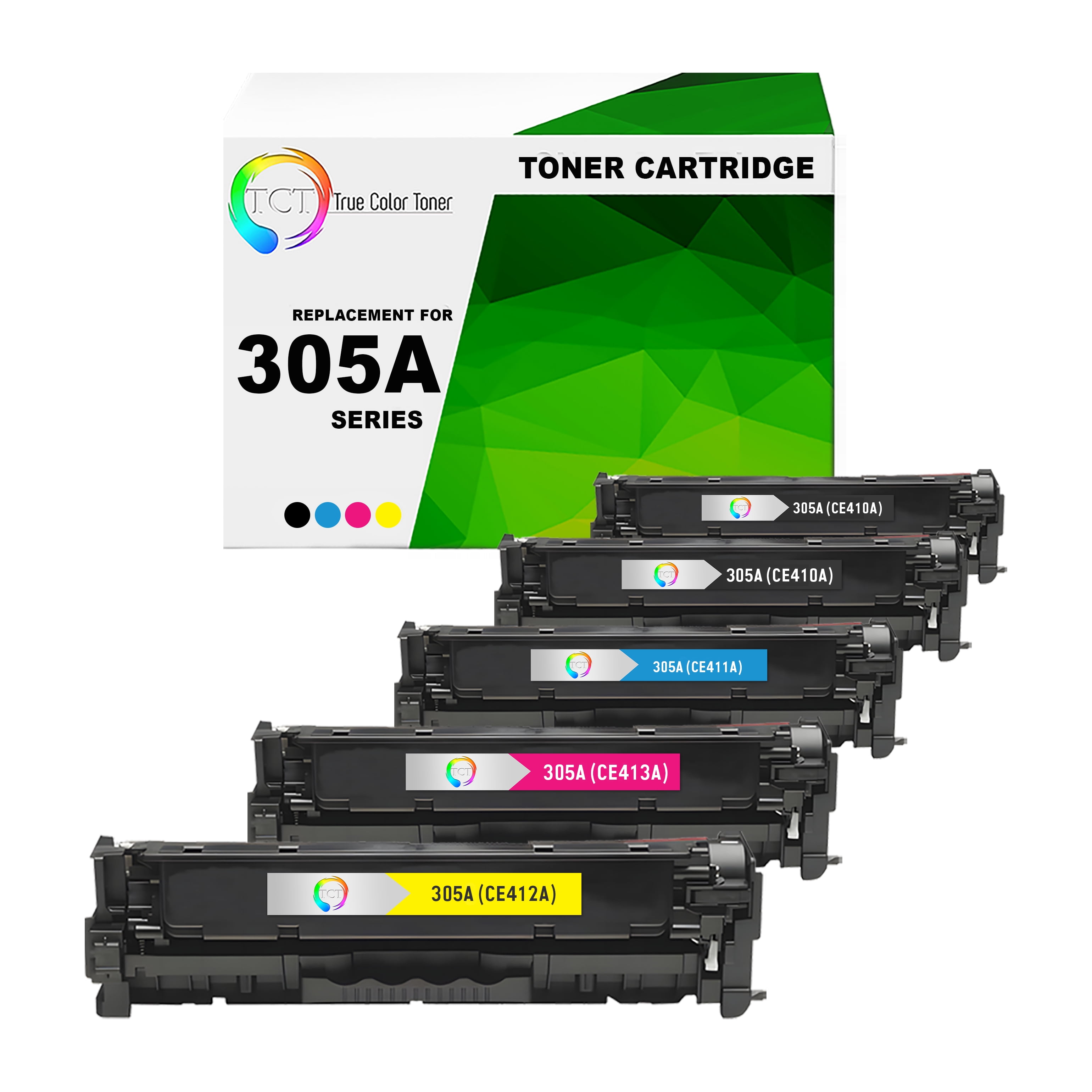 TCT 305A Toner Cartridge 5 Pack - Premium Compatible Replacement for HP ...
