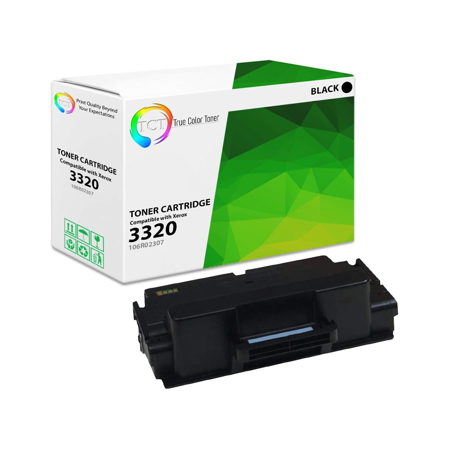 TCT Compatible Toner Cartridge for Xerox 3320 Series - Black, Single ...
