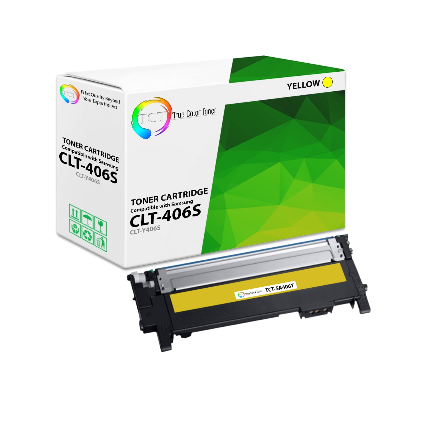 TCT 406S Yellow Toner Cartridge - Premium Compatible Replacement for ...