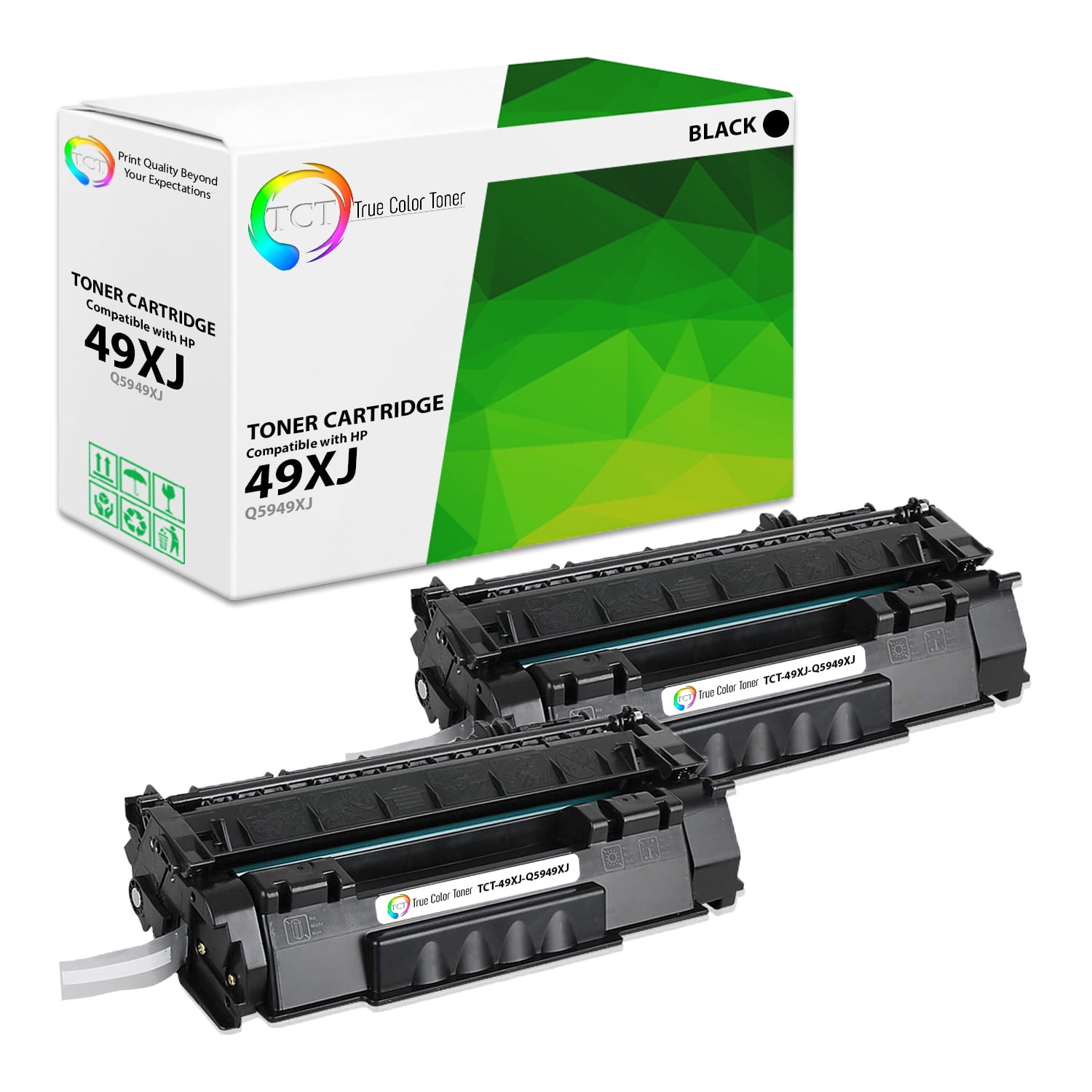 TCT 49XJ Jumbo Toner Cartridge 2 Pack - Premium Compatible Replacement ...
