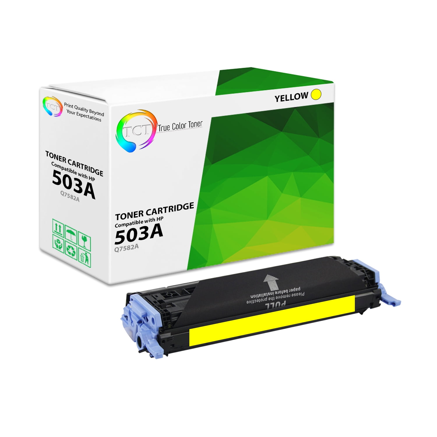 TCT 503A Yellow Toner Cartridge - Premium Compatible Replacement for HP ...
