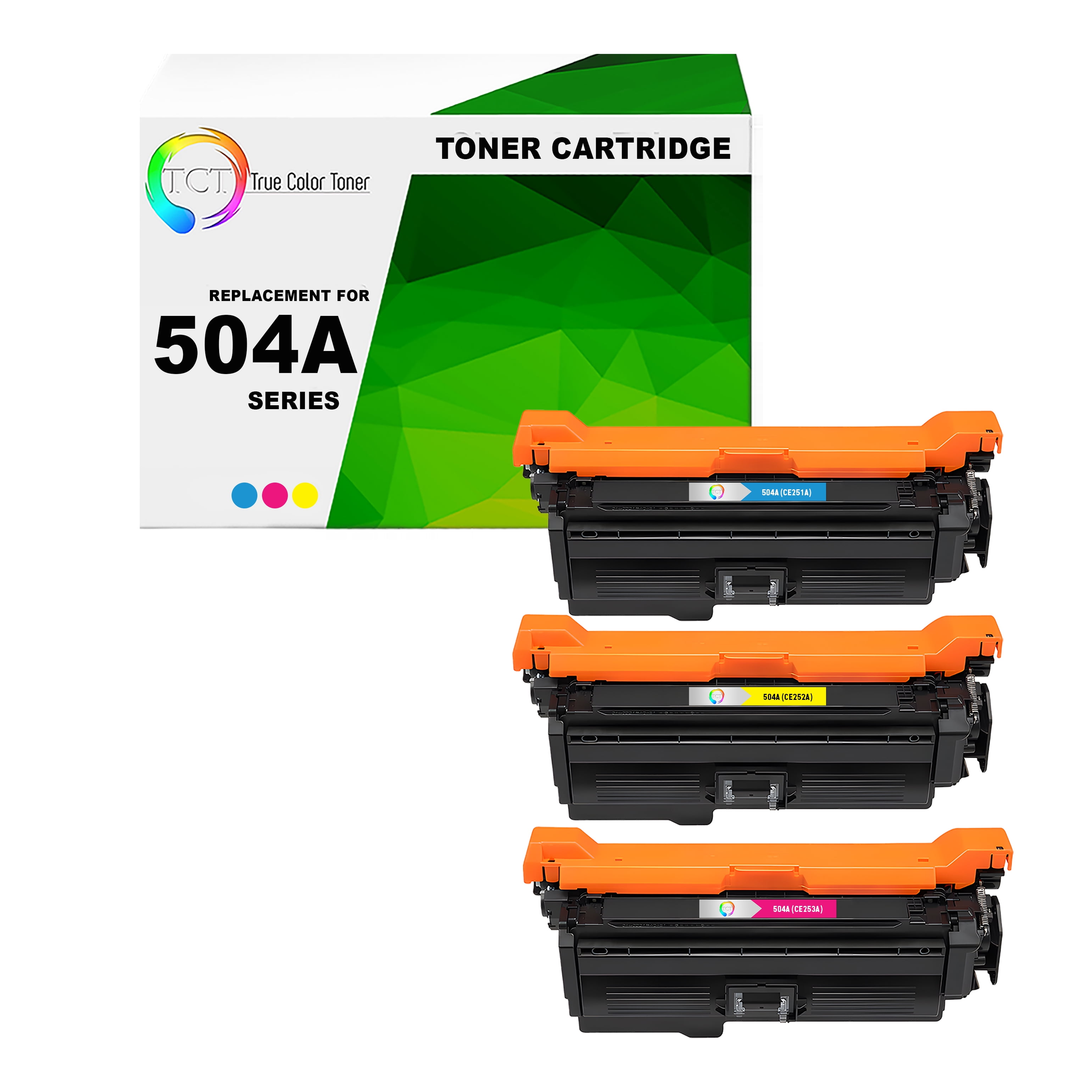 TCT 504A Color Toner Cartridge 3 Pack - Premium Compatible Replacement ...
