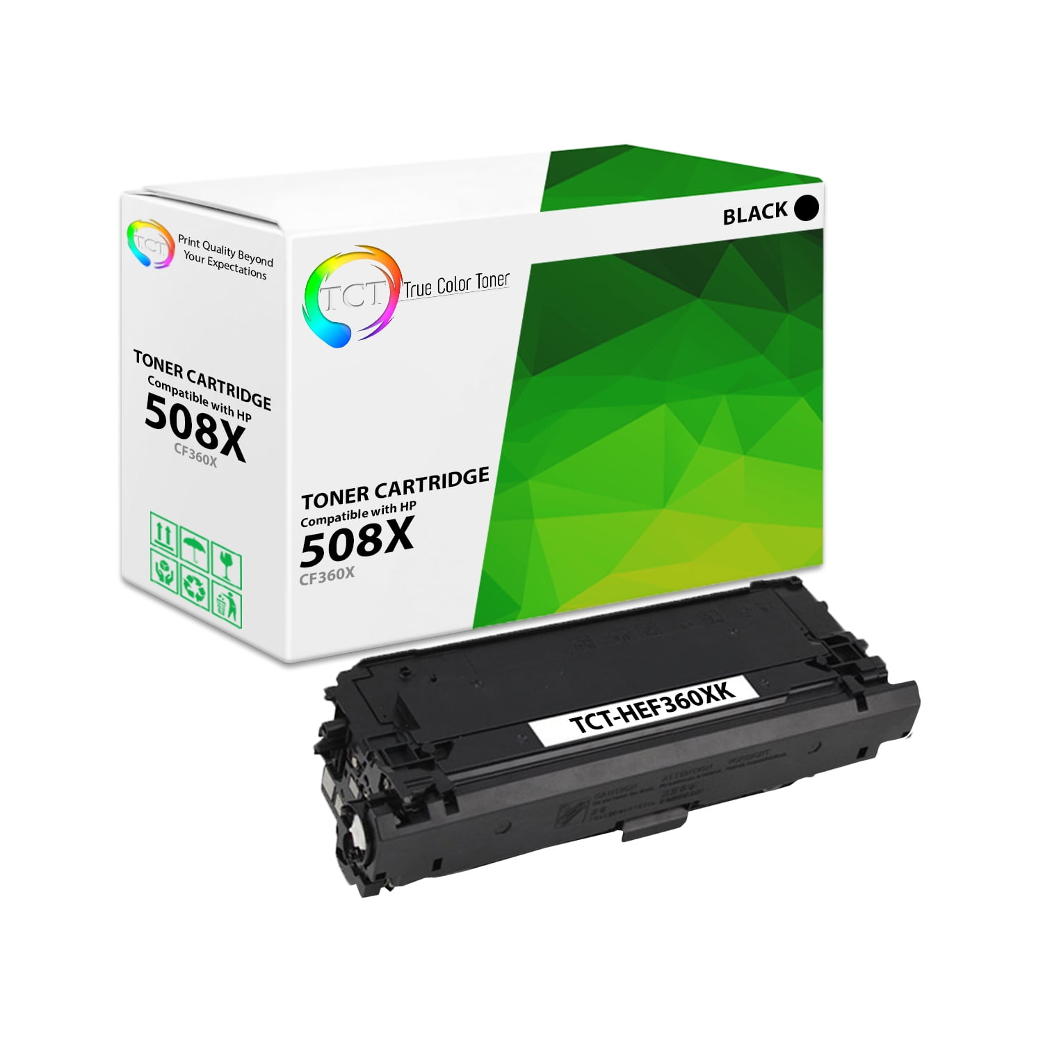 TCT 508X Black Toner Cartridge - Compatible With HP 508X CF360X High ...